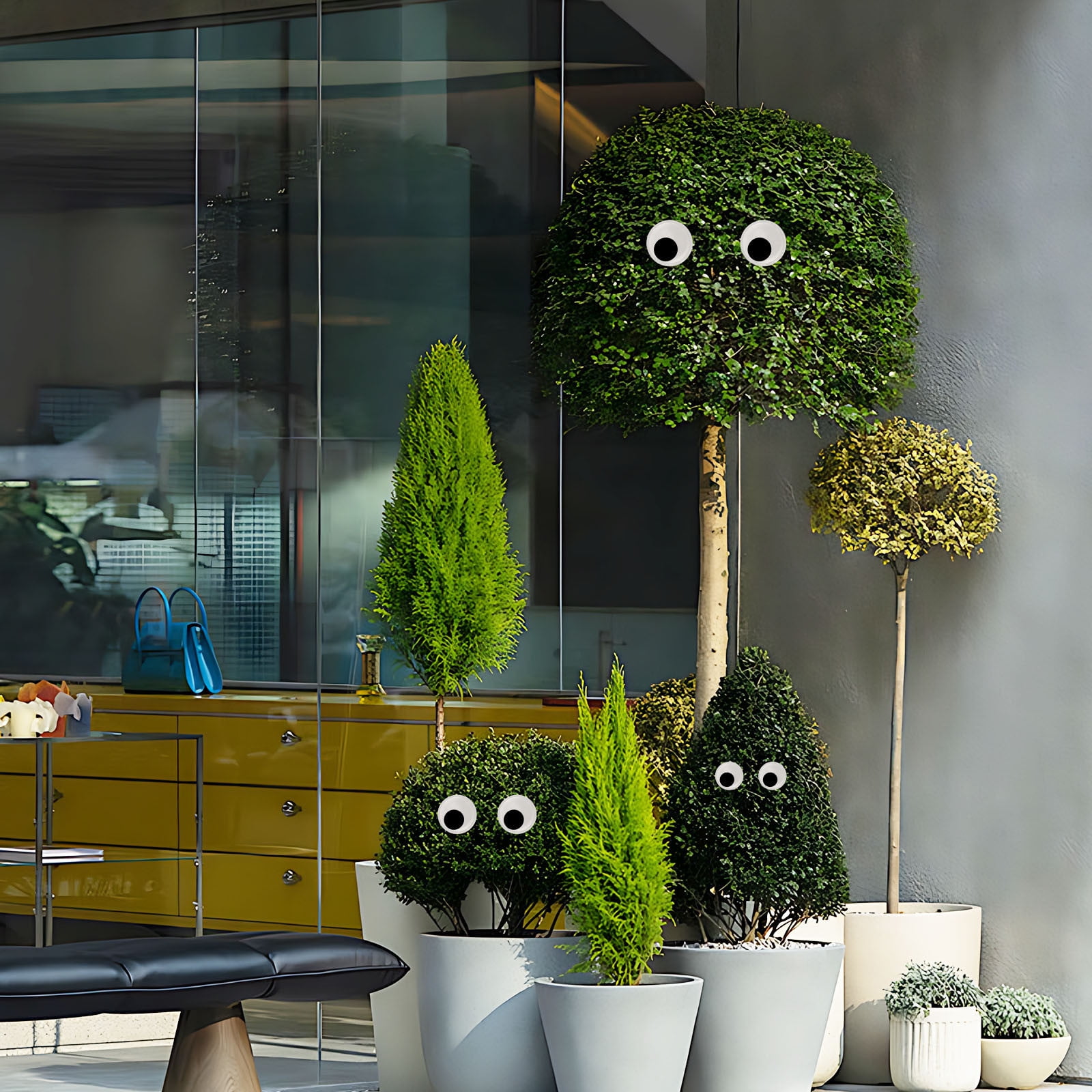 Clearance Jialili Moveable Eye Refrigerator Sticker Bush Sticker ...