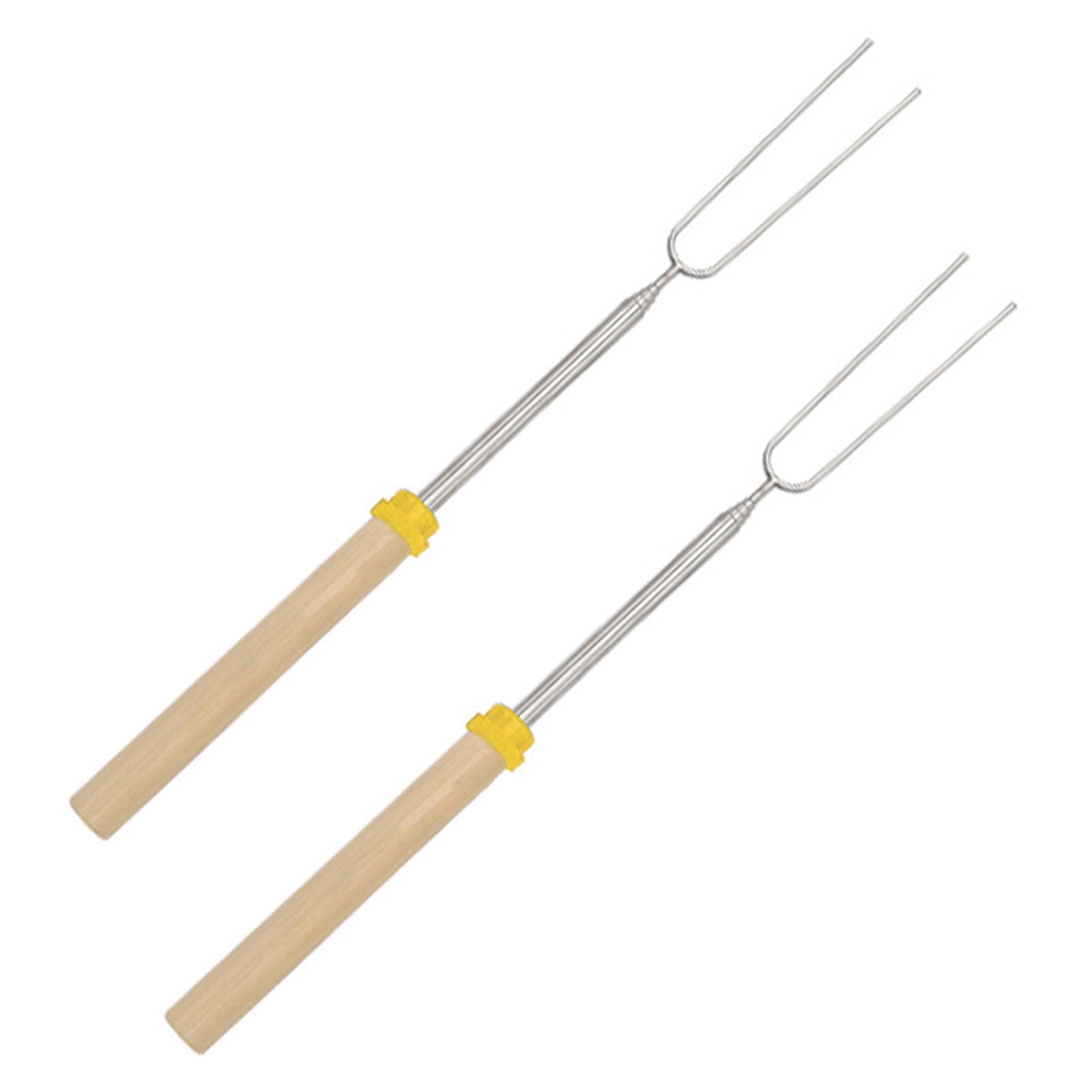 Clearance! Jklop 2 Pack Roasting Sticks Set Extendable 32In Long Metal ...