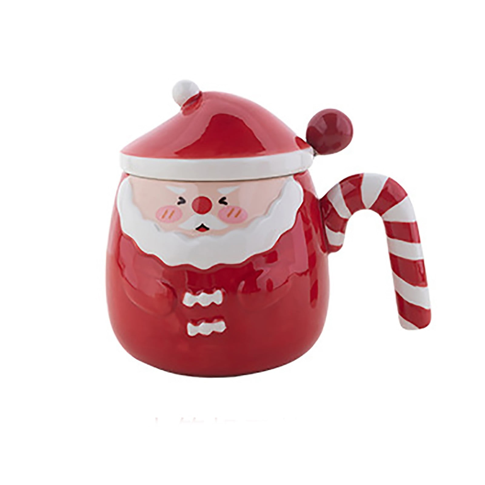 Clearance! Jklop Christmas Santaclaus Mug with Lid and Spoon ...