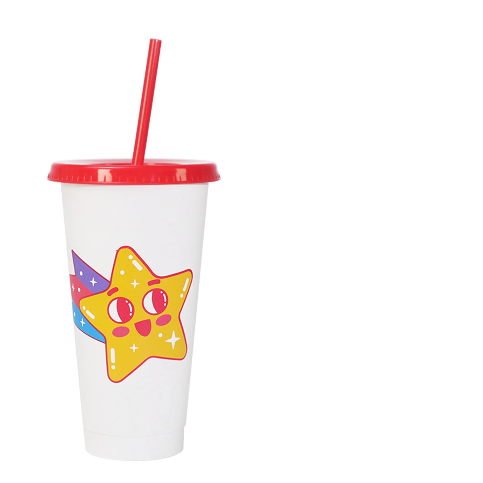 Clearance! Jklop Star Color Changing Cups with Lids and Plastic Cups ...