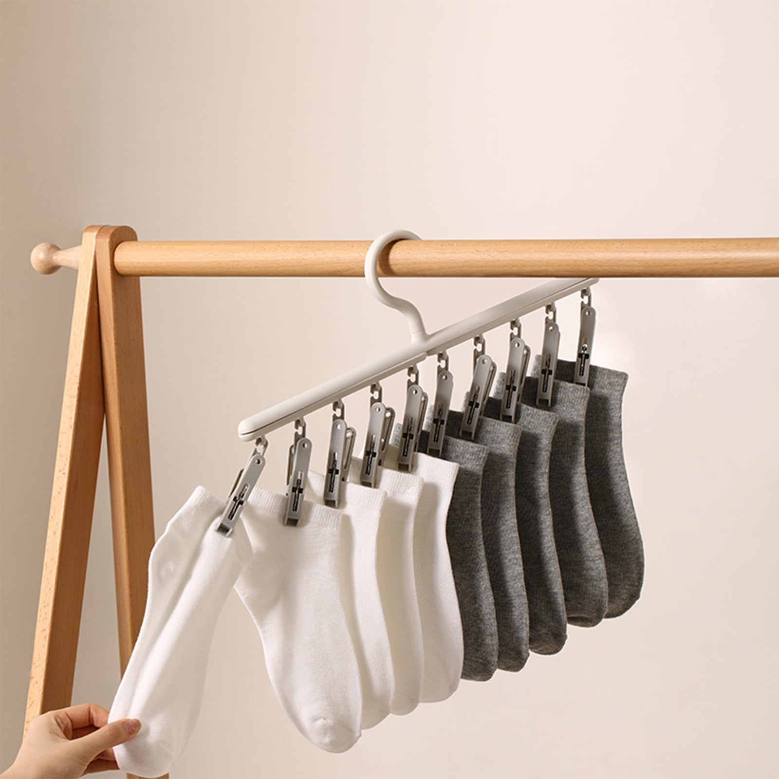 KITTEHIGM Drying Rack Home Drying Socks Multi Function Student Hanging ...