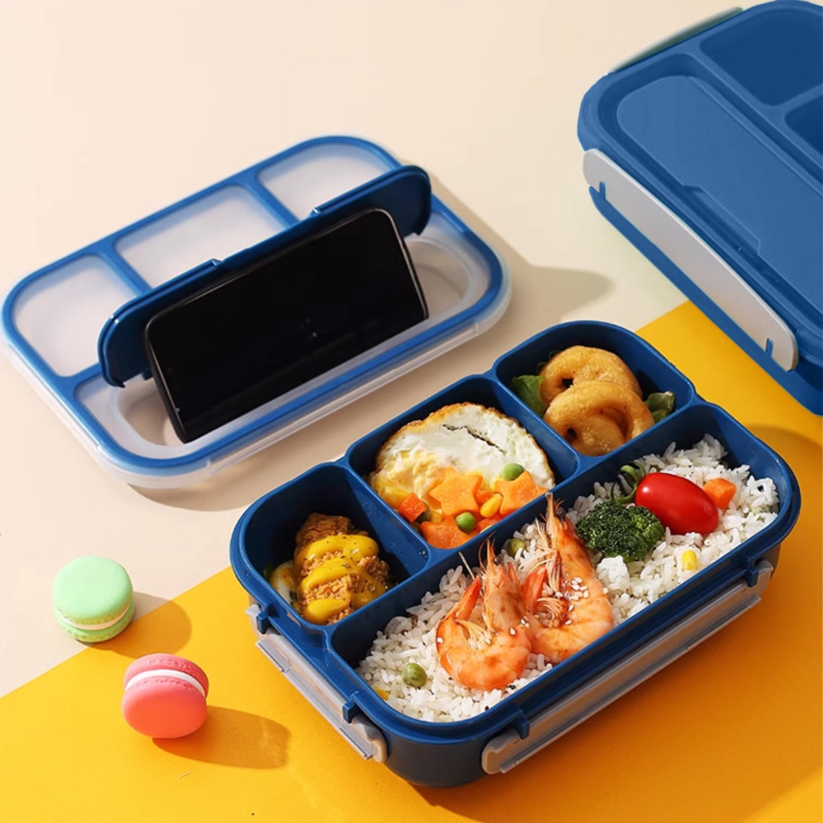 Clearance Kbndieu Lunch Box, Bento Box for Adult Kids, Large Capacity ...