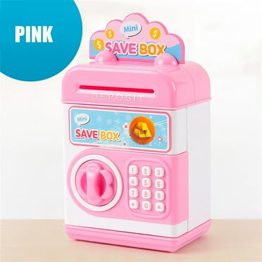 JoyStone Kids Digital Money Box Slot, Mini ATM Savings Machine with Light & Sound, Fingerprint ...