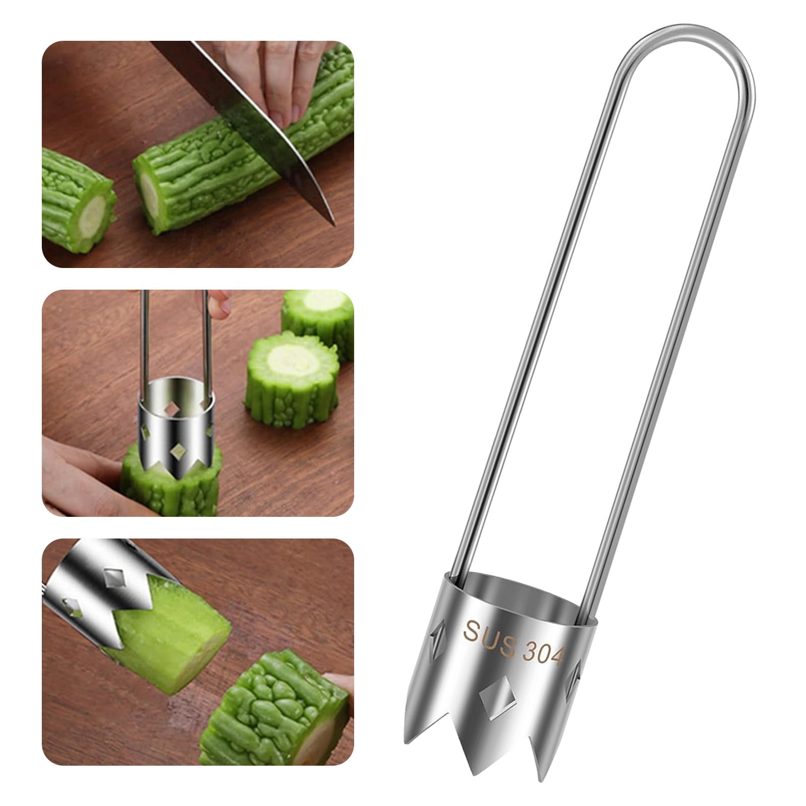 Clearance!Kitchen Gadgets,Tools,Pepper Corer Stainless Corer with ...