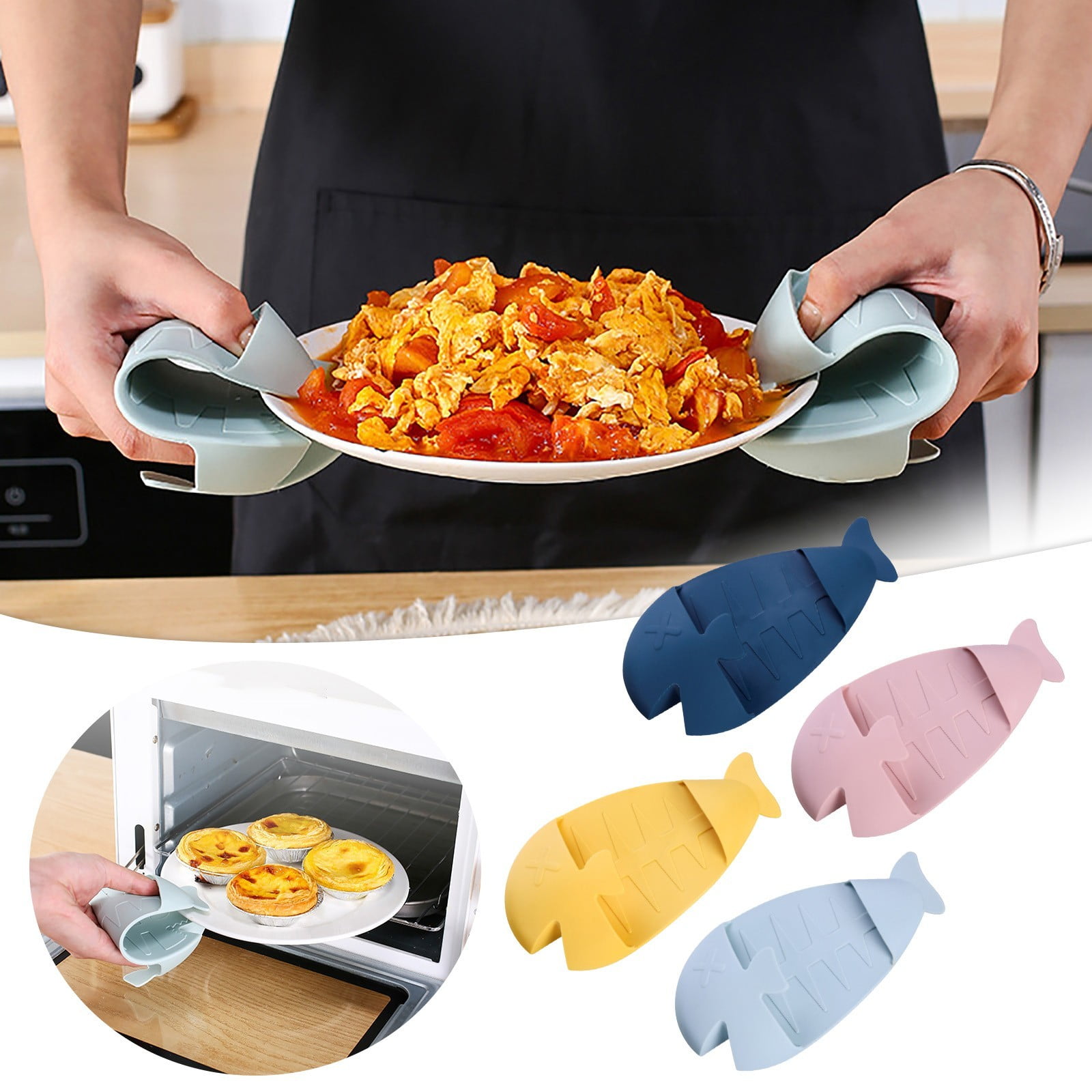 Clearance, Kitchen Heat-insulating Gloves, Thickened, Non-slip, for ...