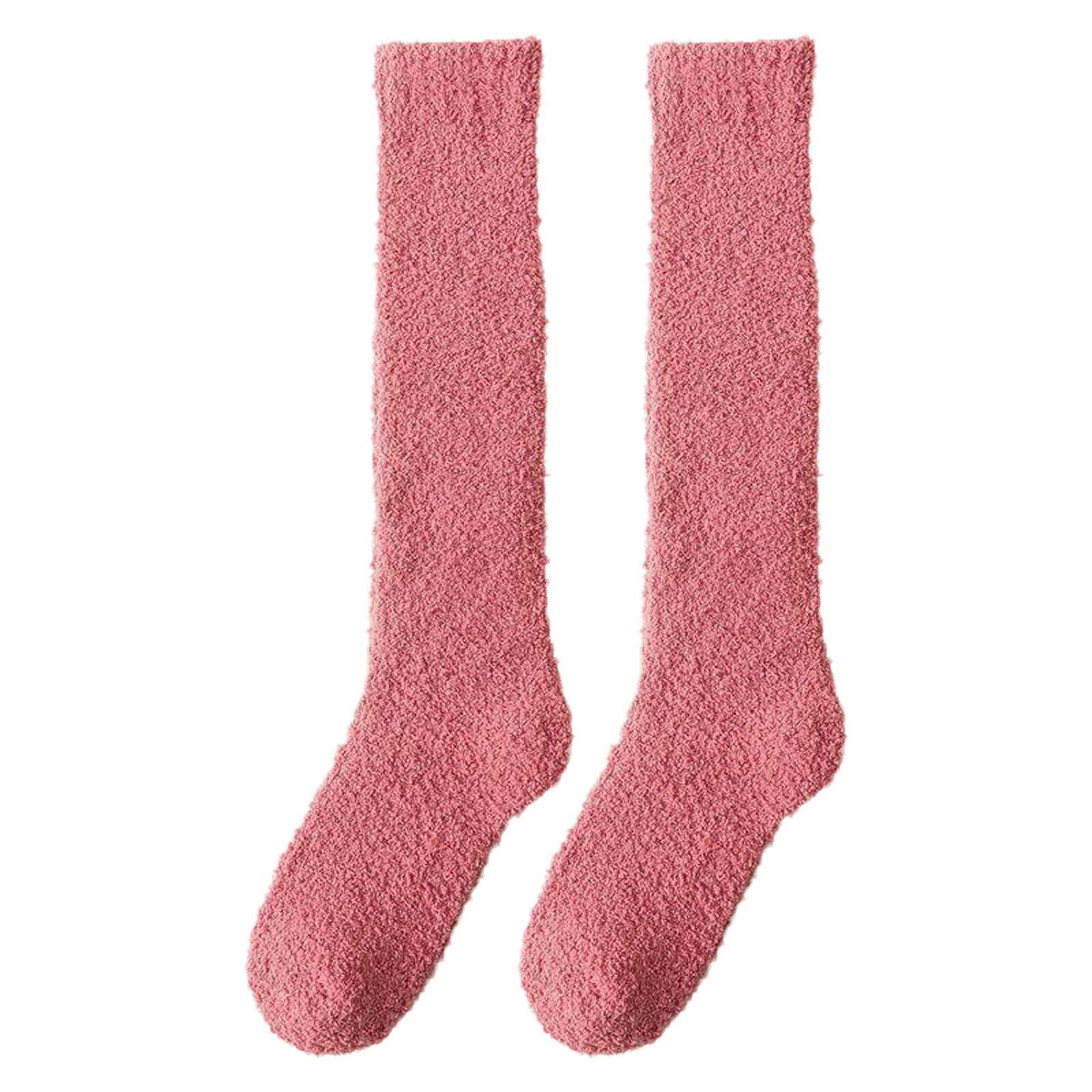 Clearance!Knee-high socksWarm Boot SockWomen Fluffy Winter Socks Warm ...
