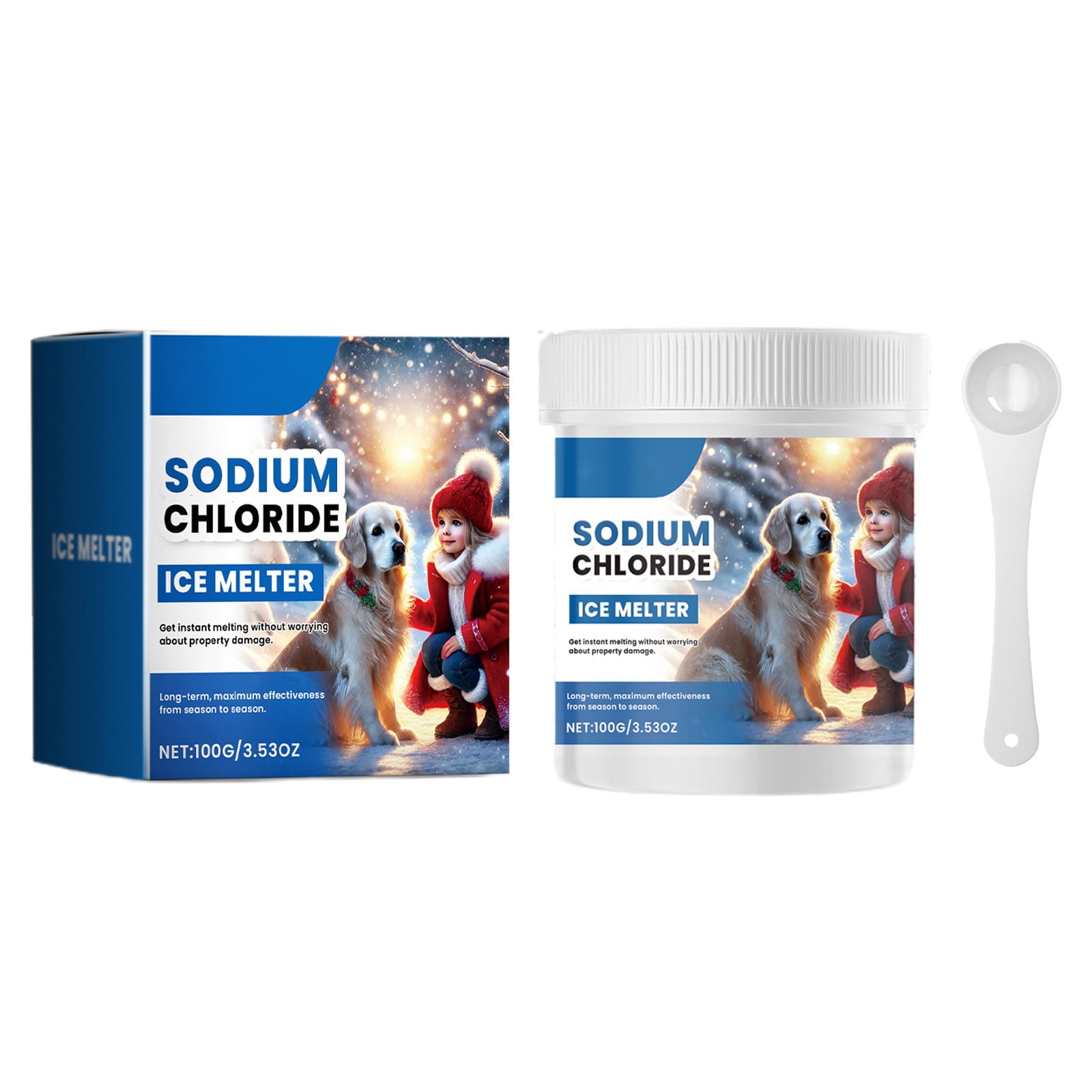 Clearance Kwlinmg Ice Melt Pet Friendly Ice Melt – Fast Acting Chloride ...