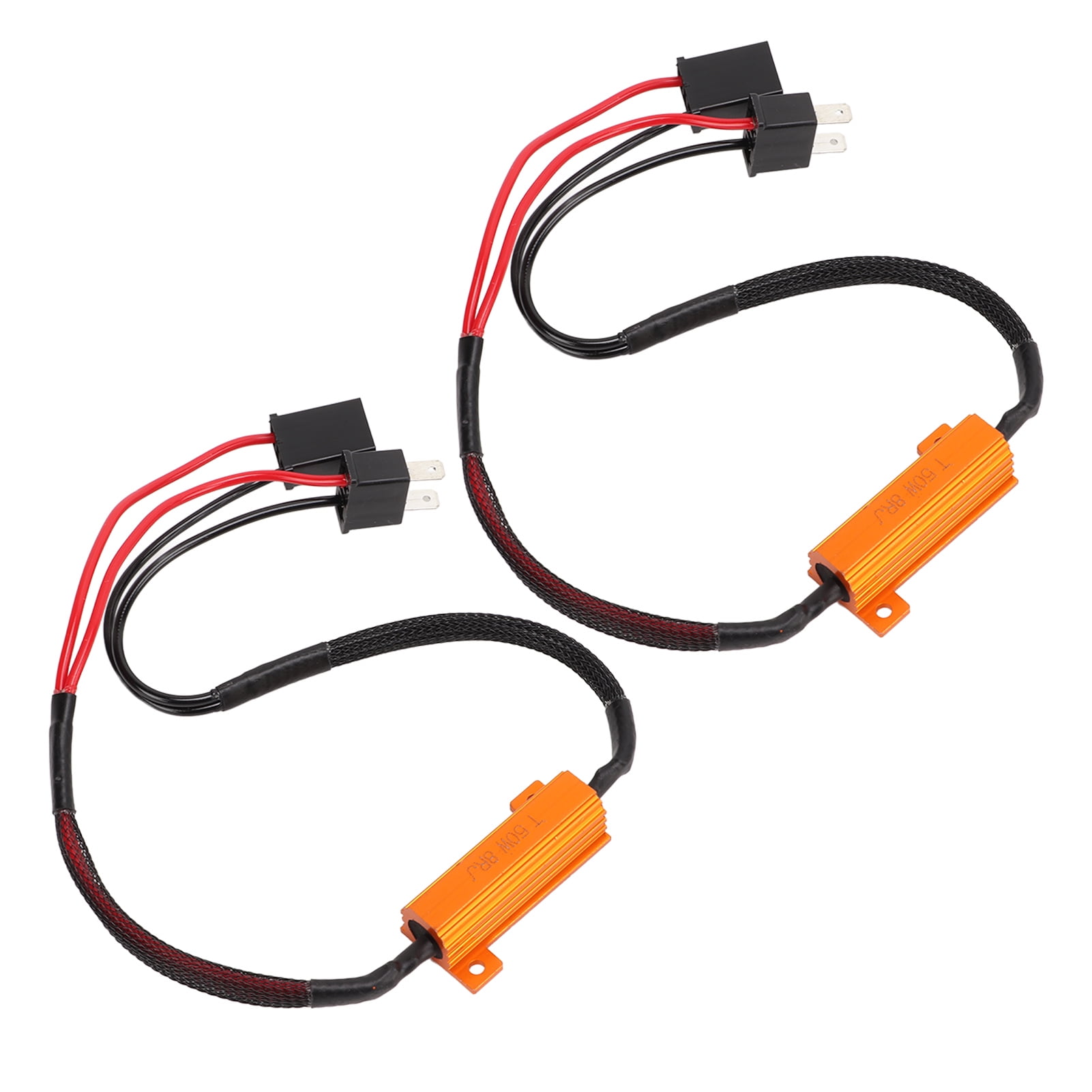 Clearance LED Decoder H7 Aluminum Housing Single Resistance Wire LED ...