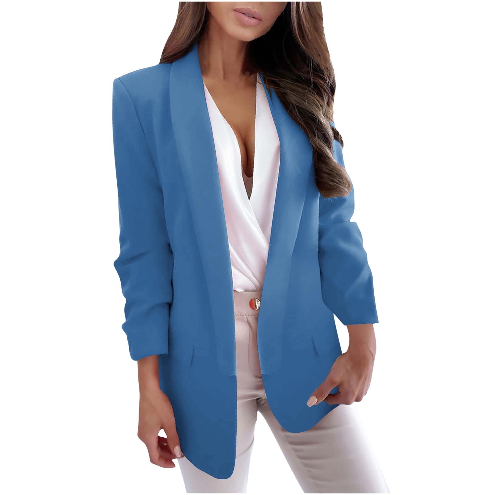 Clearance LYXSSBYX Blazers for Women Business Casual Women's Casual ...