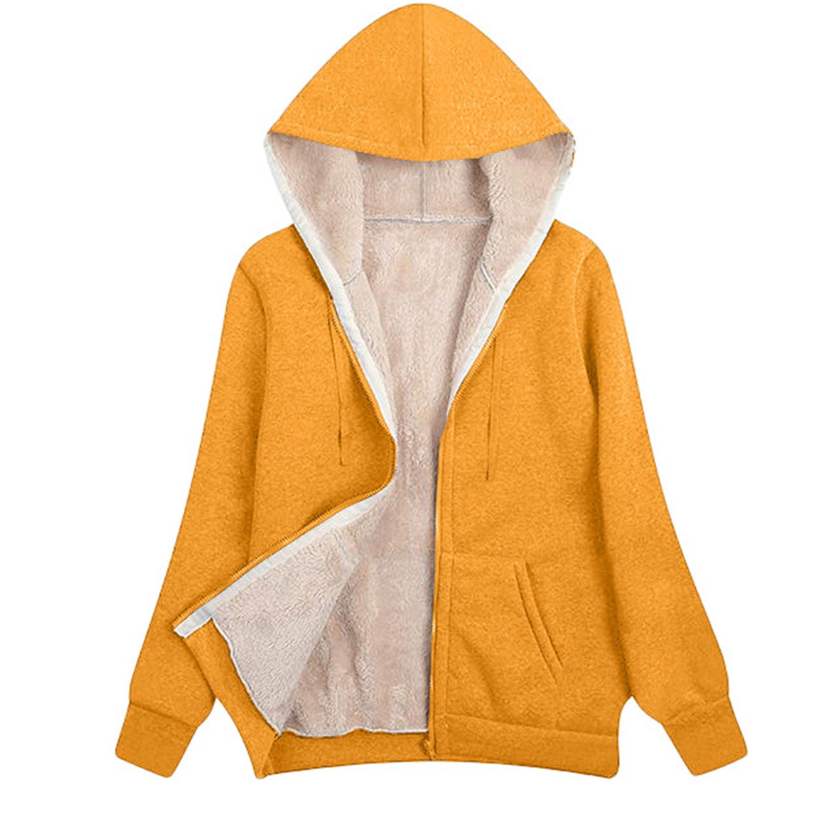 Clearance LYXSSBYX Womens Hooded Sweatshirts Zip Front Women's Fashion ...