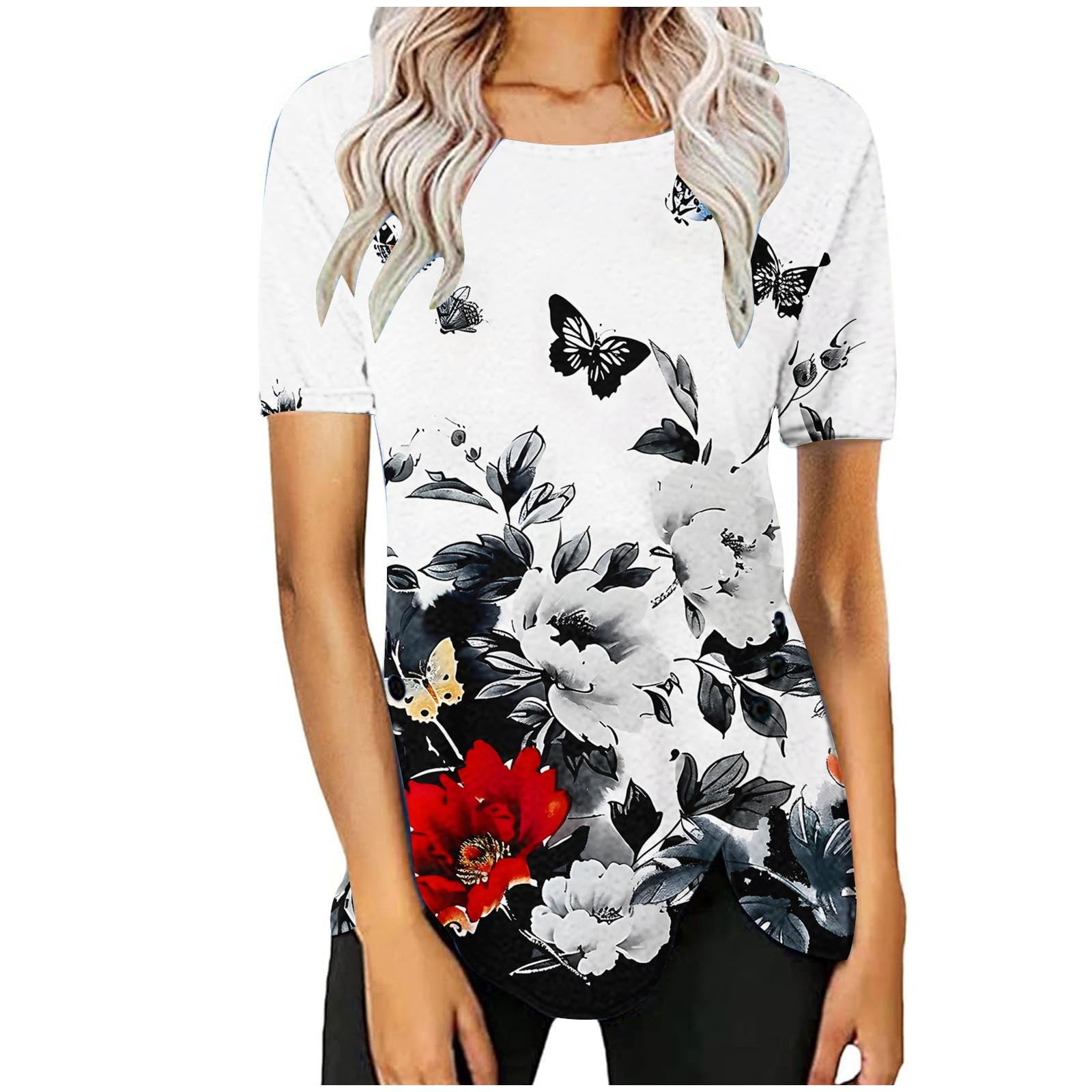 Lightweight Tops & Blouses Womens Blouses And Tops Casual Summer ...