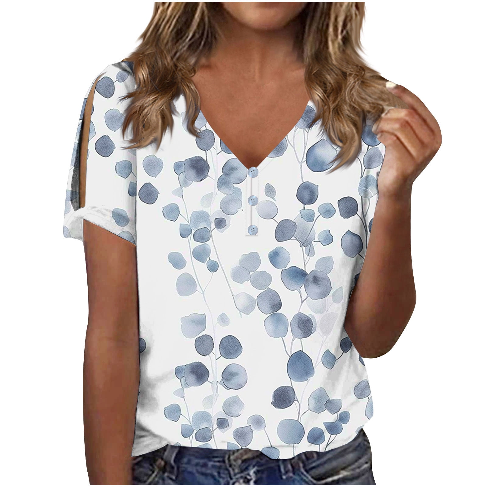 Lightweight Tops & Blouses Womens Plus Size T Shirts Loose Slim Fit ...