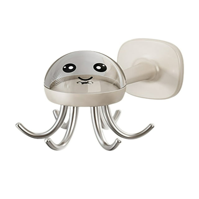 Clearance! Lililumin Command Hooks Six Prong Swivel Hook Rack Kitchen ...