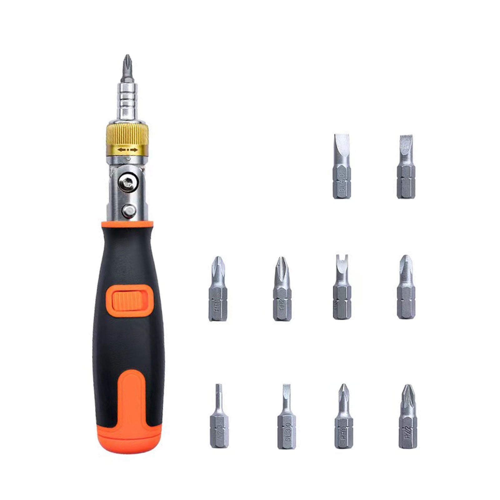 Clearance! Lililumin Screwdriver 10 In 1 Multi Angle Screwdriver Tools ...