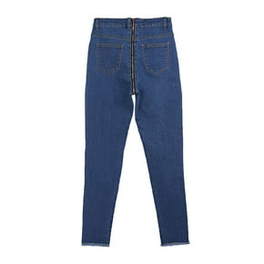 Back Zipper Jeans Women