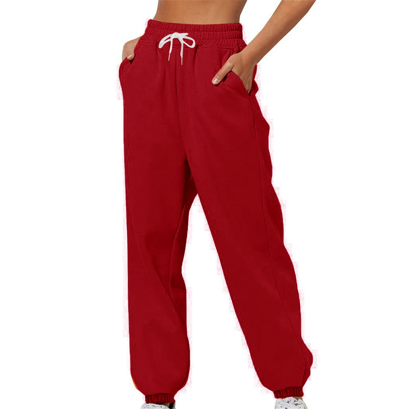 Clearance! Lisingtool Plus Size Sweatpants for Women With Pockets Women ...