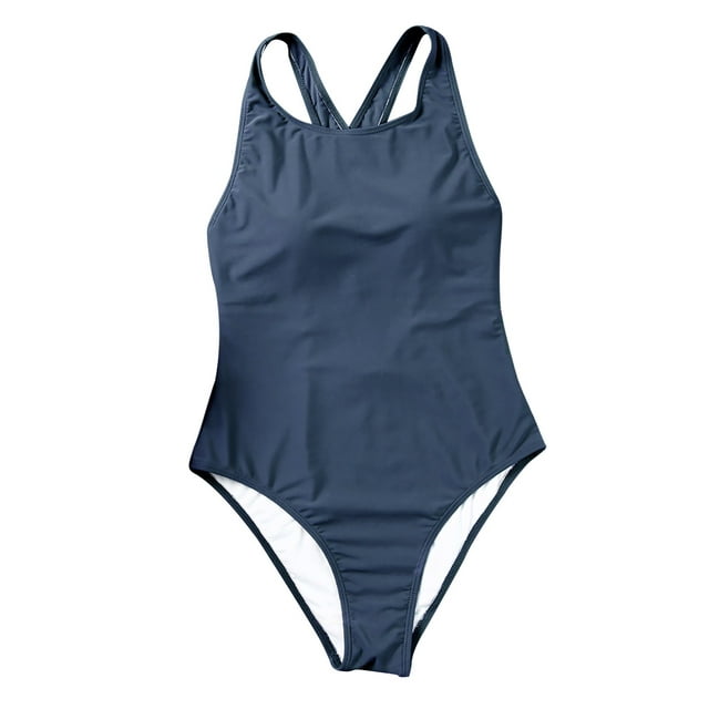 Clearance Lisingtool Swimsuit For Women 2025 One Piece Solid Color
