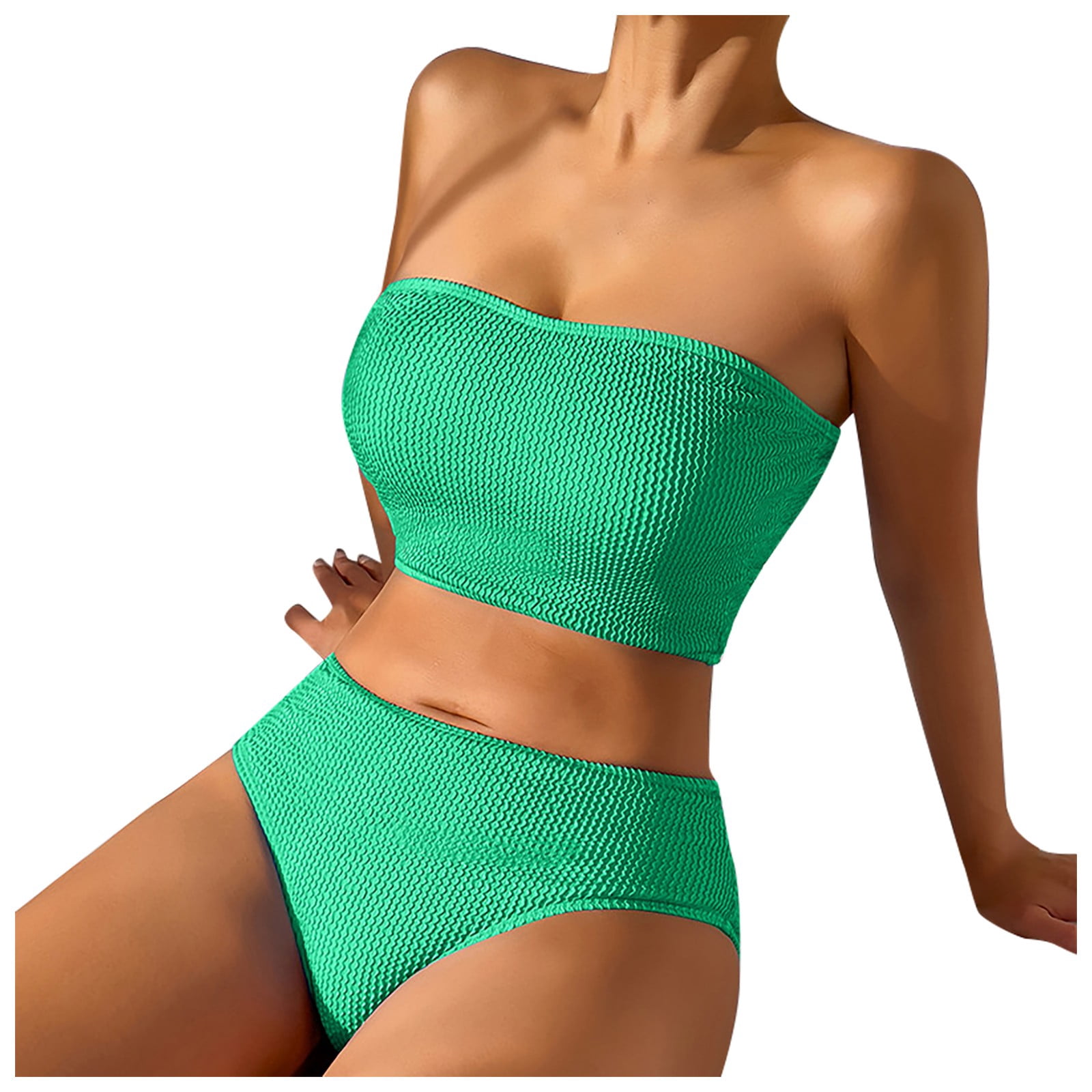 Clearance! Lisingtool Trendy Bikini Sets for Women 2025 Women's Spring/Summer Top Dry Tight ...