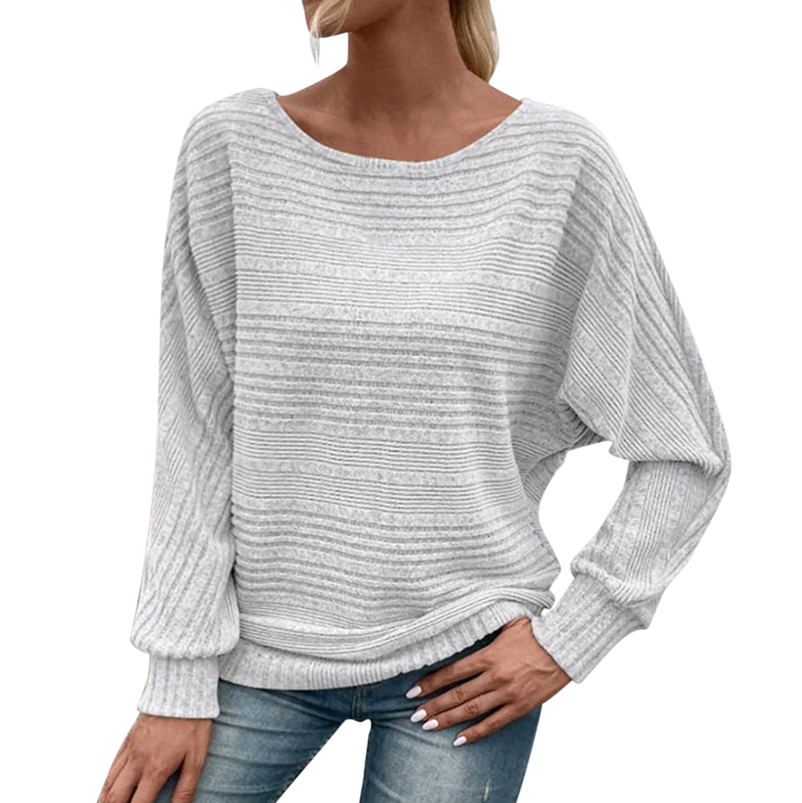 Clearance! Lisingtool Women's Sweaters Off The Shoulder 2025 Fall ...
