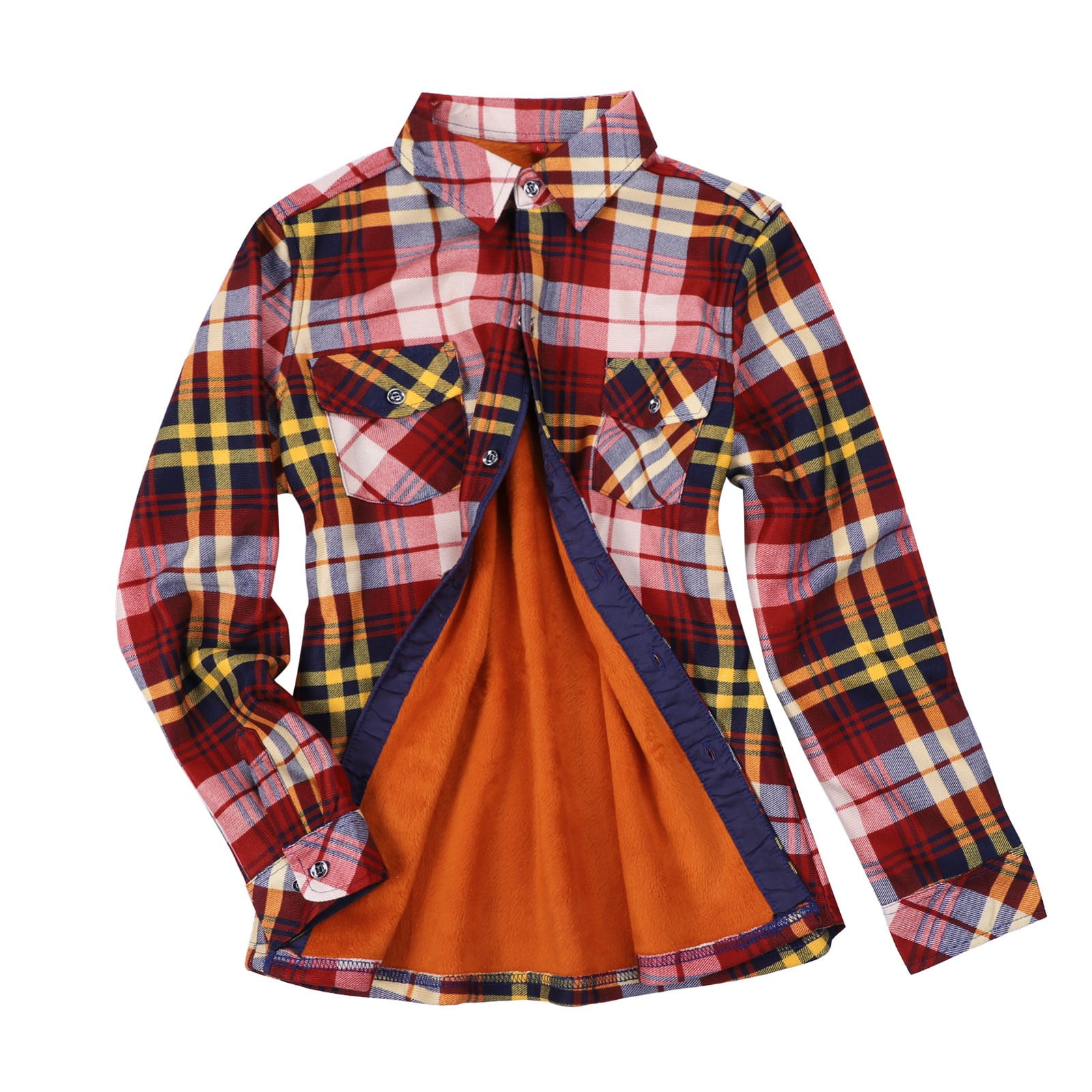 Clearance! Lisingtool shirts for women trendy 2025 Women's Plaid Fleece ...
