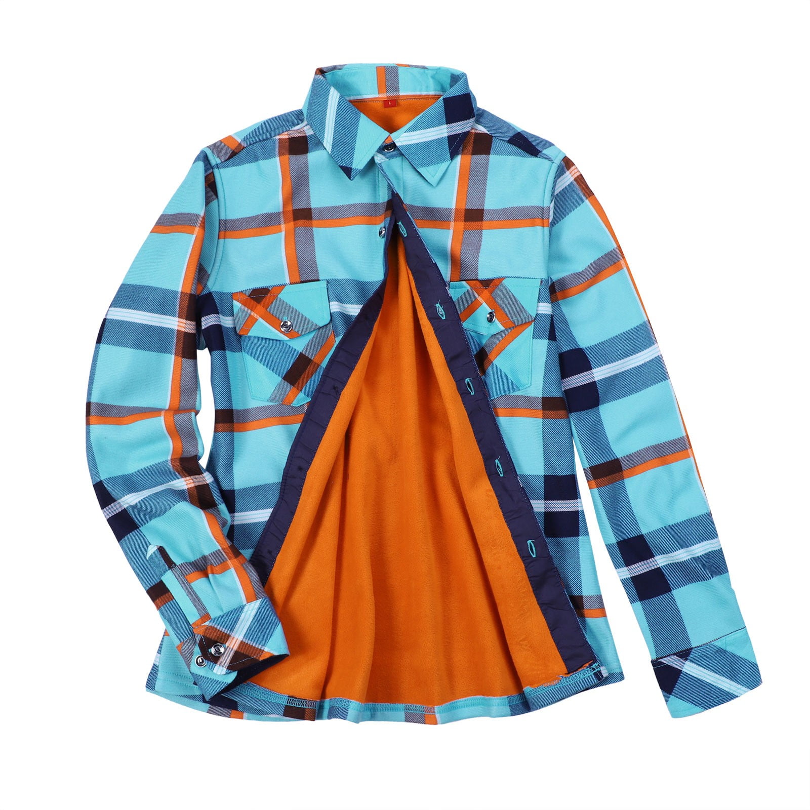 Clearance! Lisingtool shirts for women trendy 2025 Women's Plaid Fleece ...