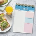 To Do List Notepad, Spiral Bound Undated Daily Planner, 52 Sheets 6.3 ...