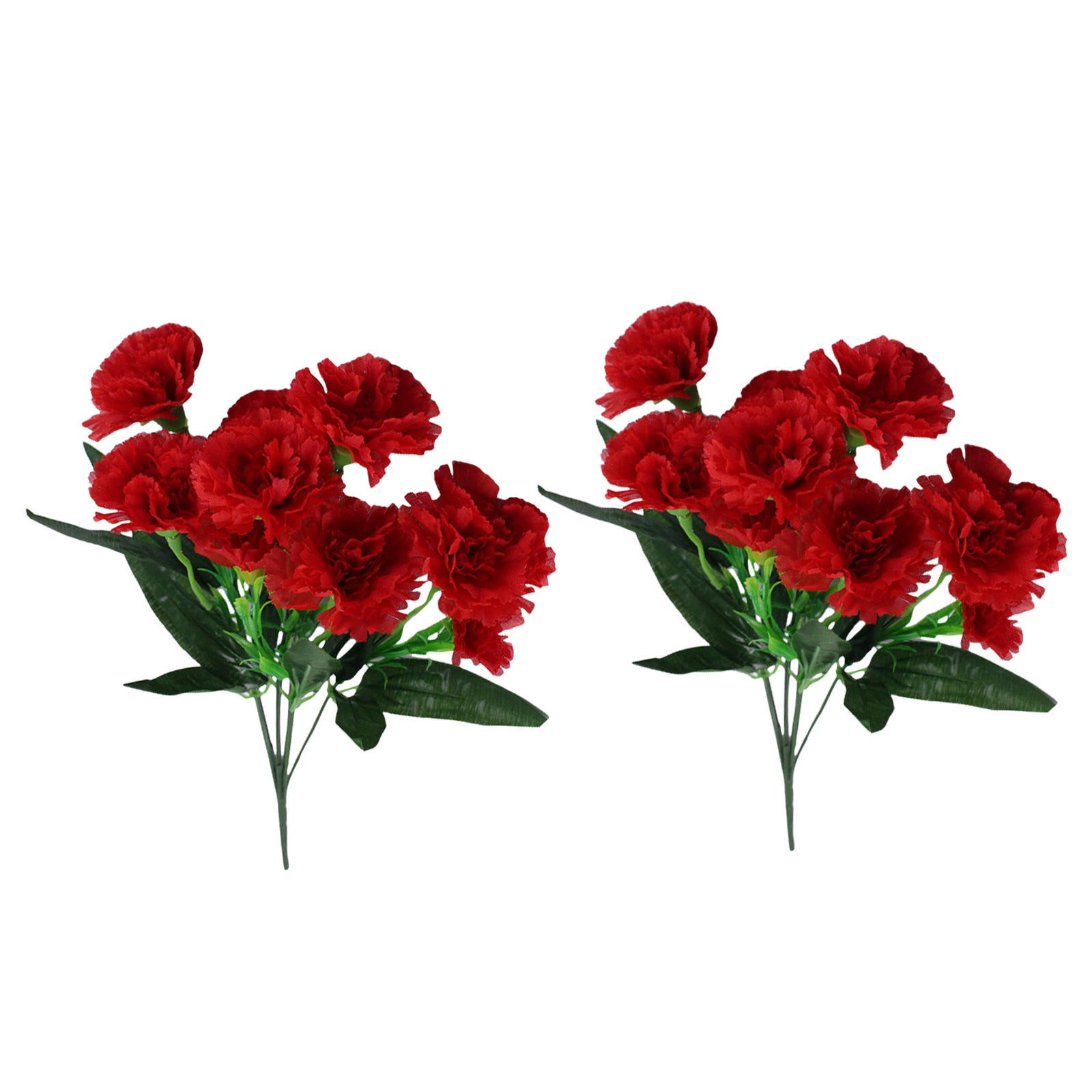 Clearance! Liulin 2 Bundles 10 Head Silk Carnations Artificial Flowers ...