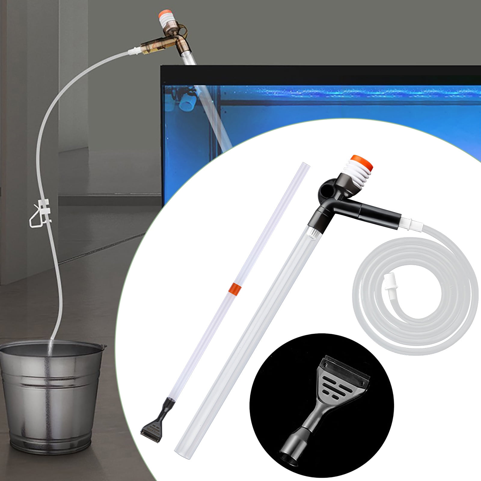 Clearance Lizhowu Cleaning Supplies Cleaning Aquarium Fish Tank Manual ...