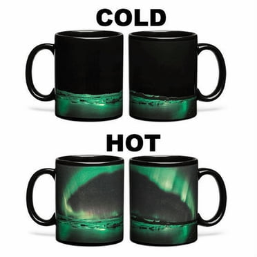 Holloyiver 350ml Bioluminescent Mushroom Mug Black Coffee Cup, Cute ...
