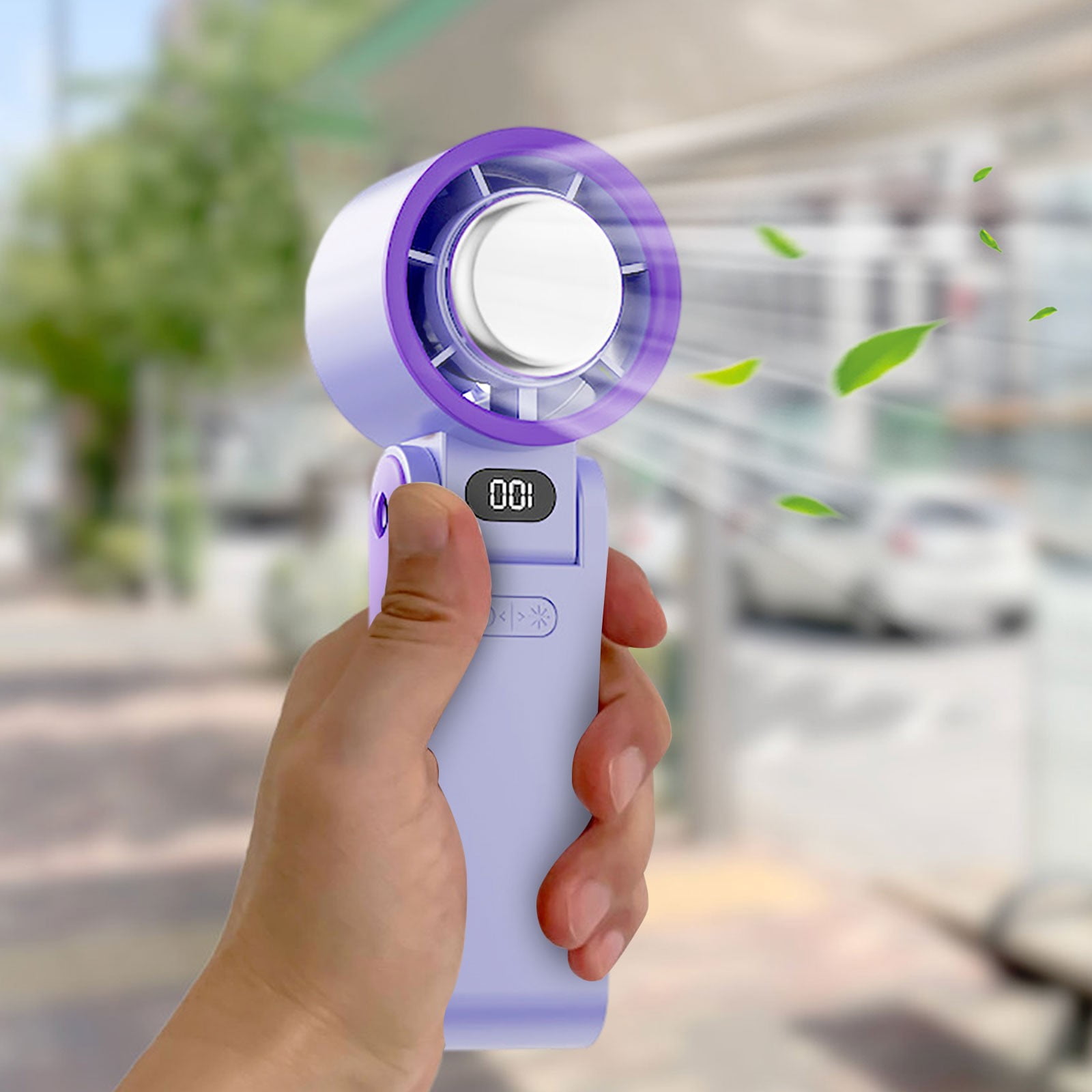 Clearance!Long Battery Life Handheld Fan Folding Portable Handheld ...