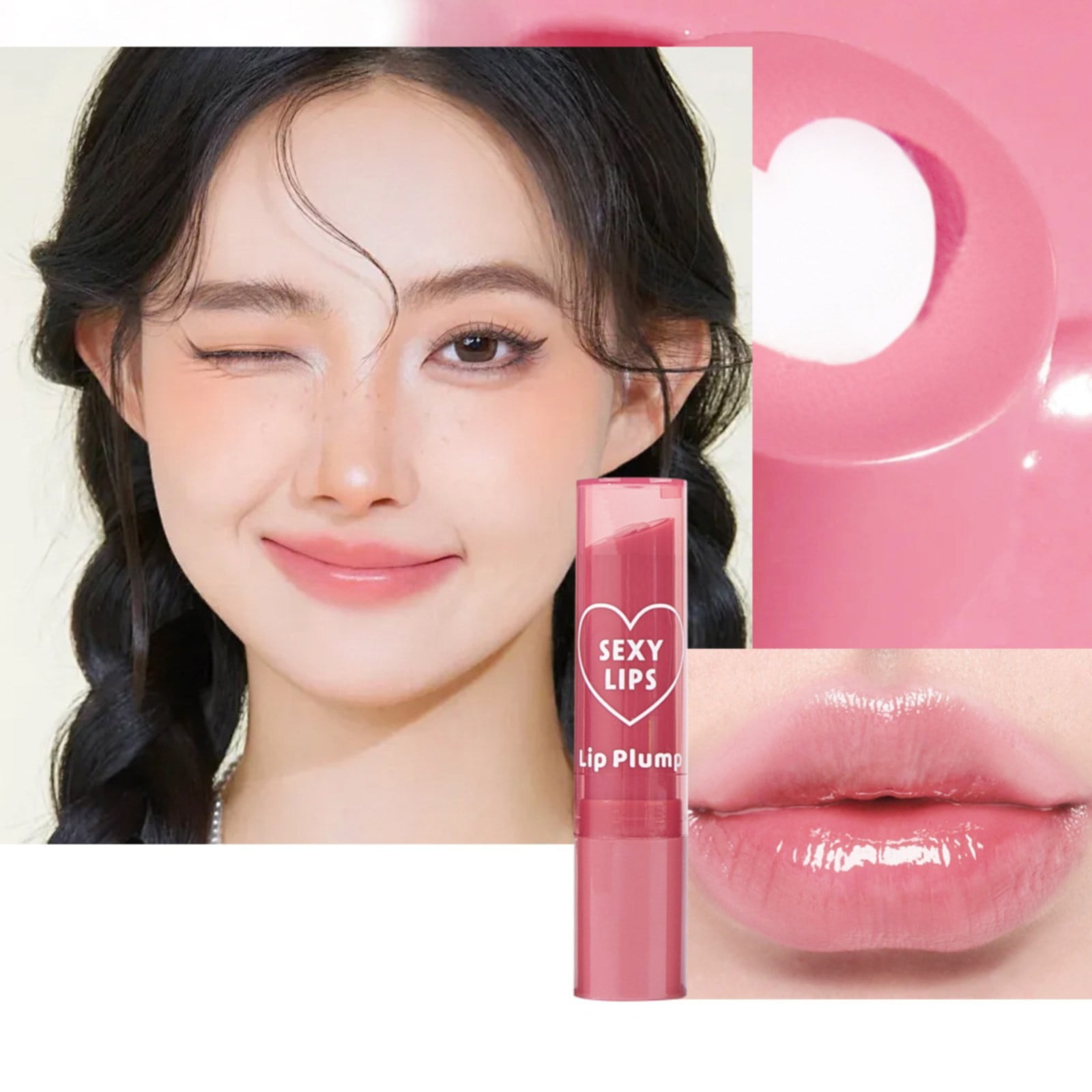 Clearance！ Long Lasting Locking Sandwich Heart Shaped Moisturizing Lip ...