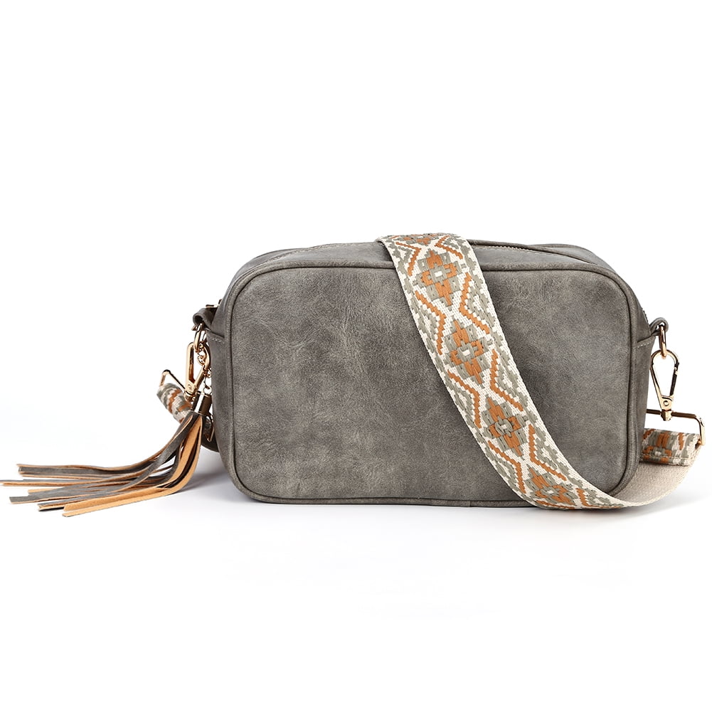 Clearance! Lotpreco Crossbody Bag for Women Genuine Leather Wide Strap ...