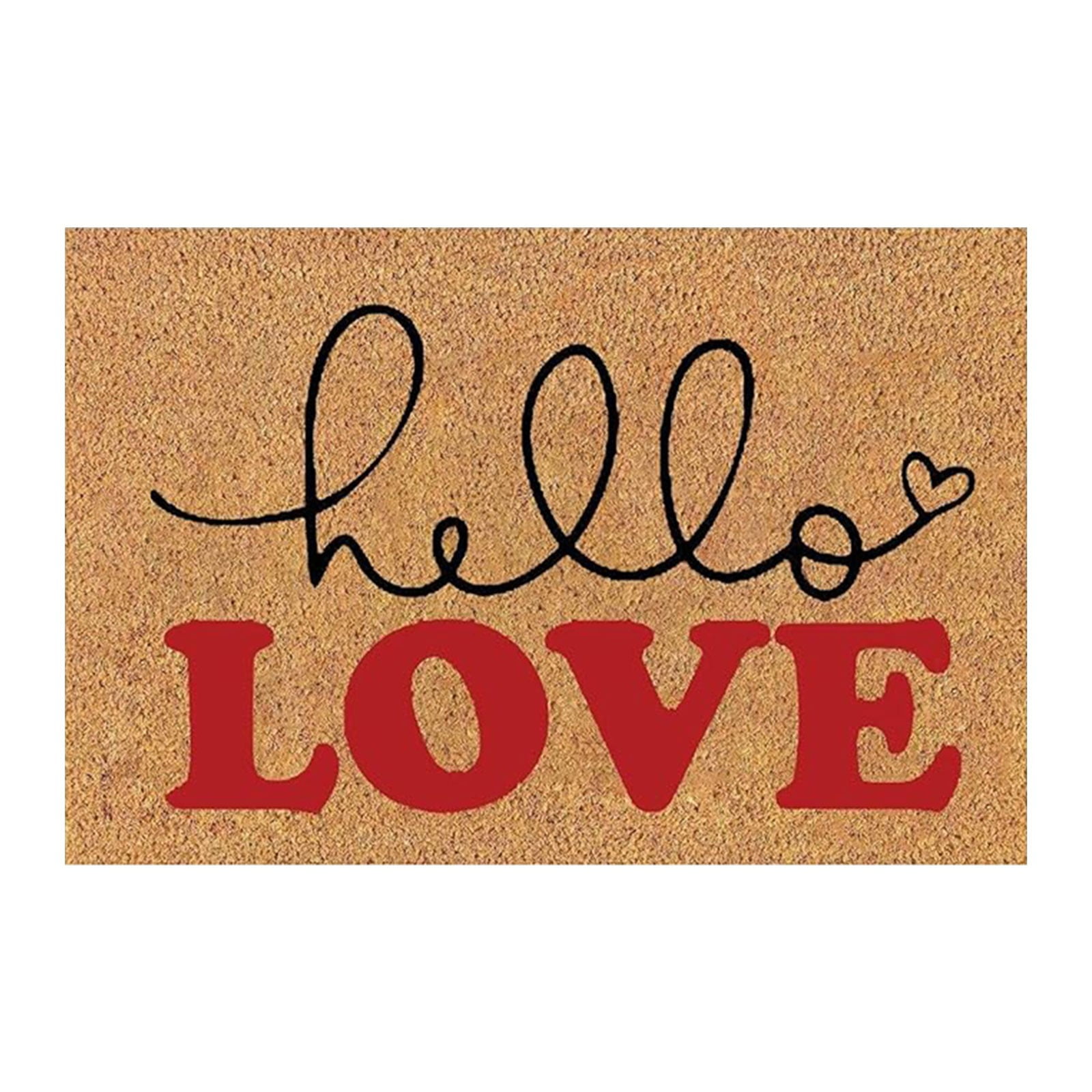 Clearance! Love Door Mat, Heavy Duty Coco Coir Thick Outdoor/Indoor ...