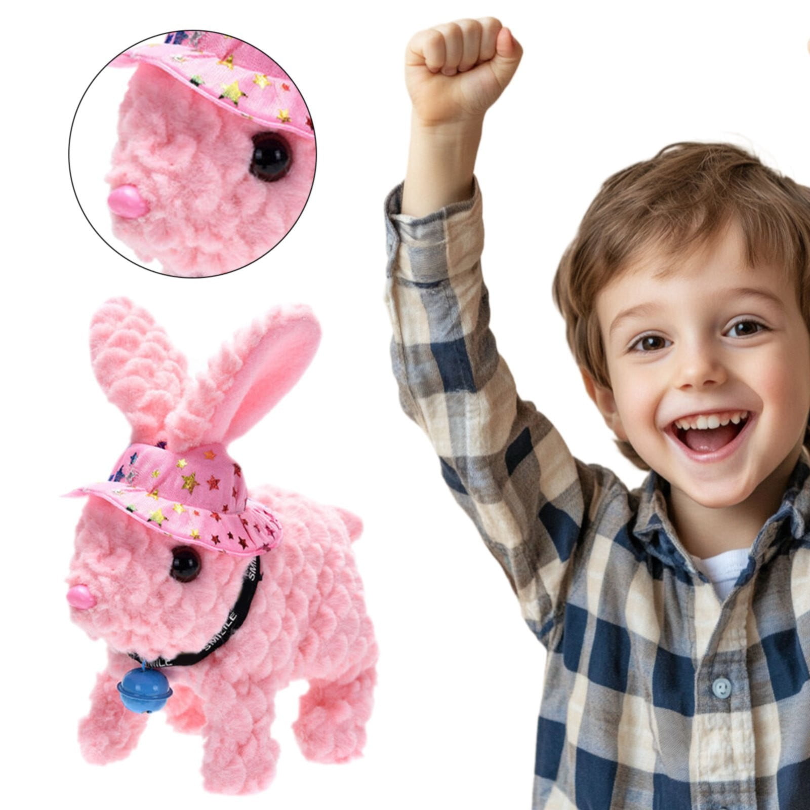 Clearance! Lssam Hopping Bunny Toy,Bunny Stuffed Animal,Walking Bunny ...