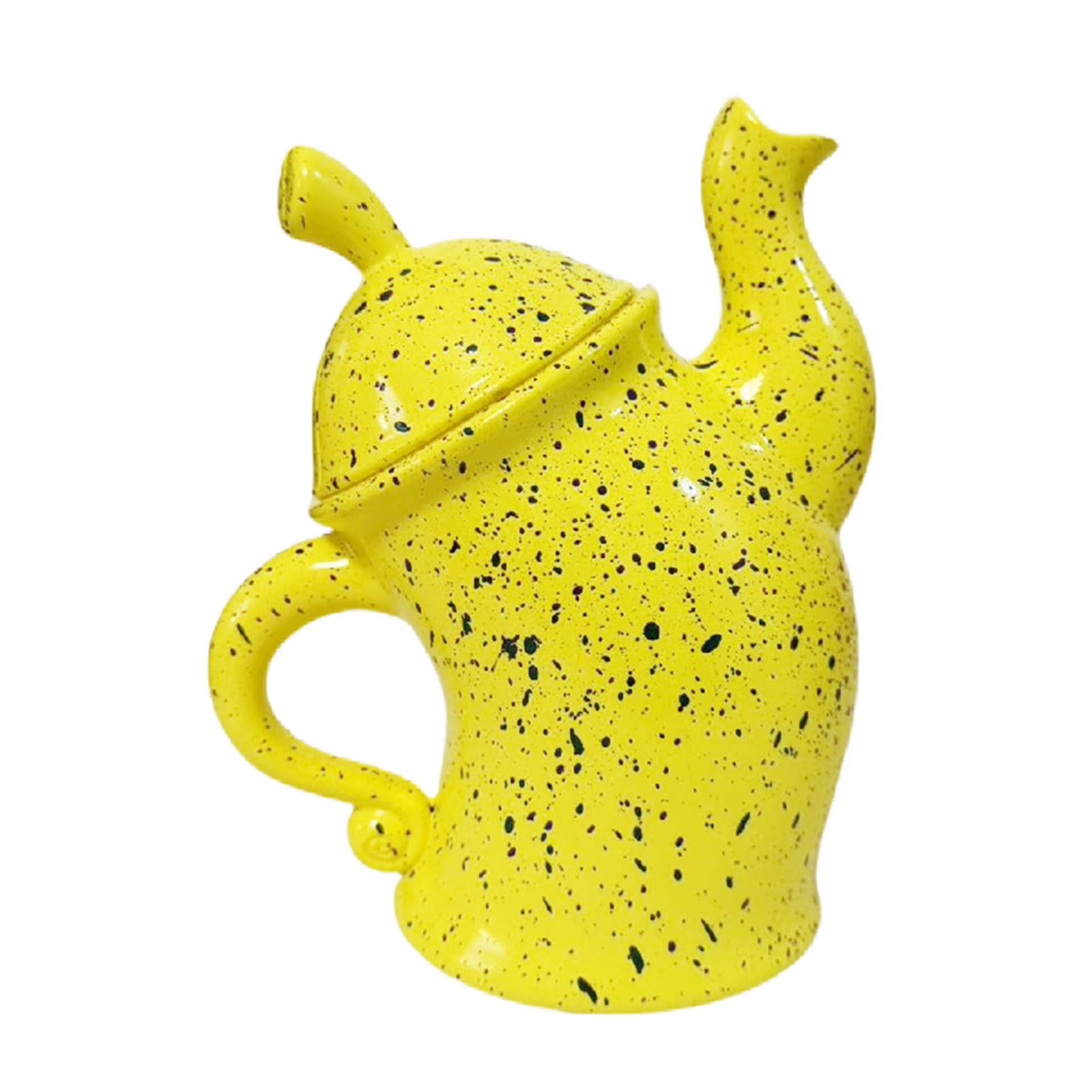 Clearance Luluy Unique Abstract Pink Ceramic Teapot With Artistic ...