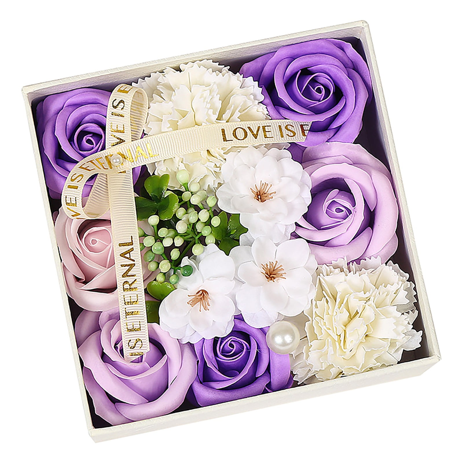 Clearance！Luxury Beautiful Floral Rose/Carnation Flower Soap With Stem ...