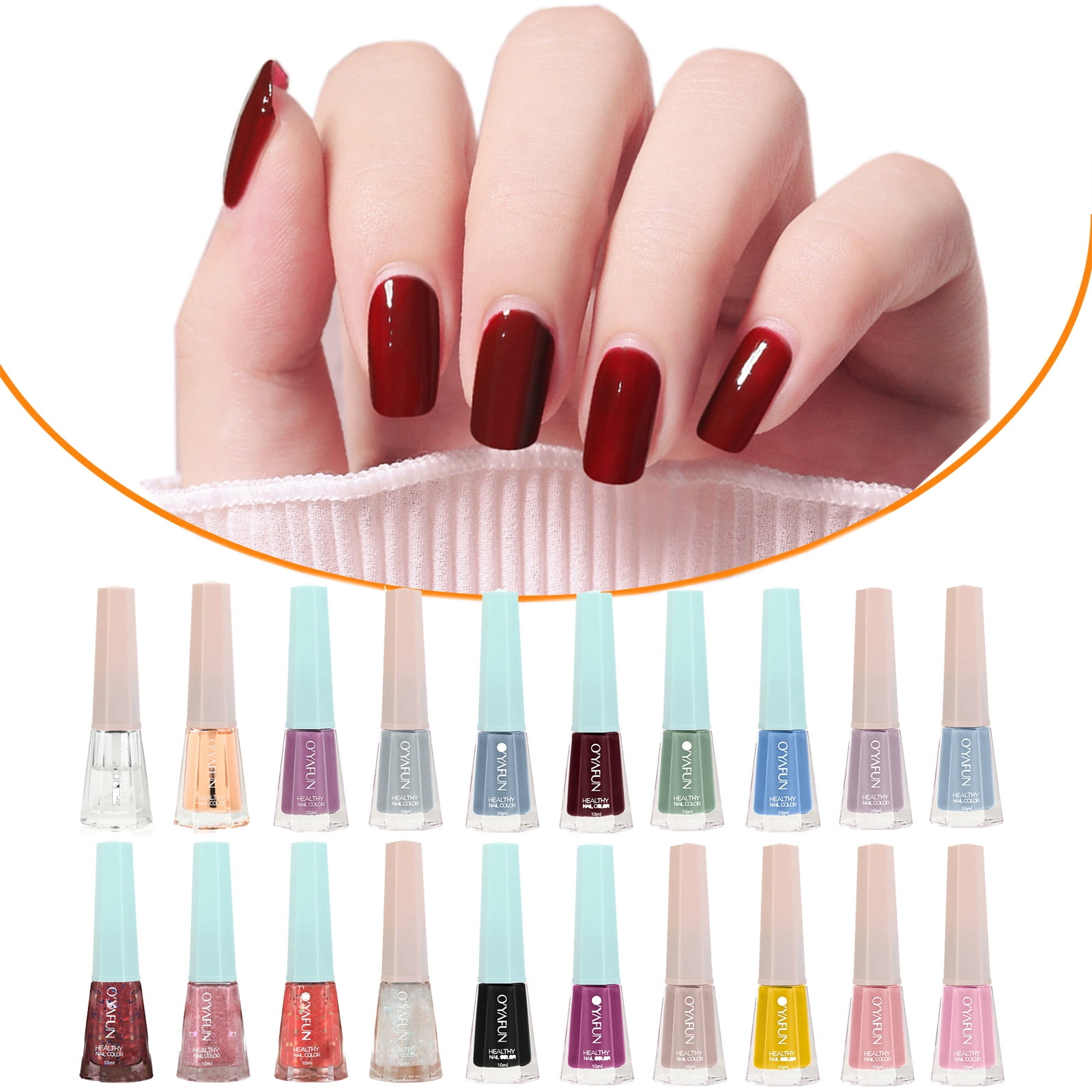 Clearance! Makeup 40 Colors of No-Bake Nail Polish, Whitening, Long ...