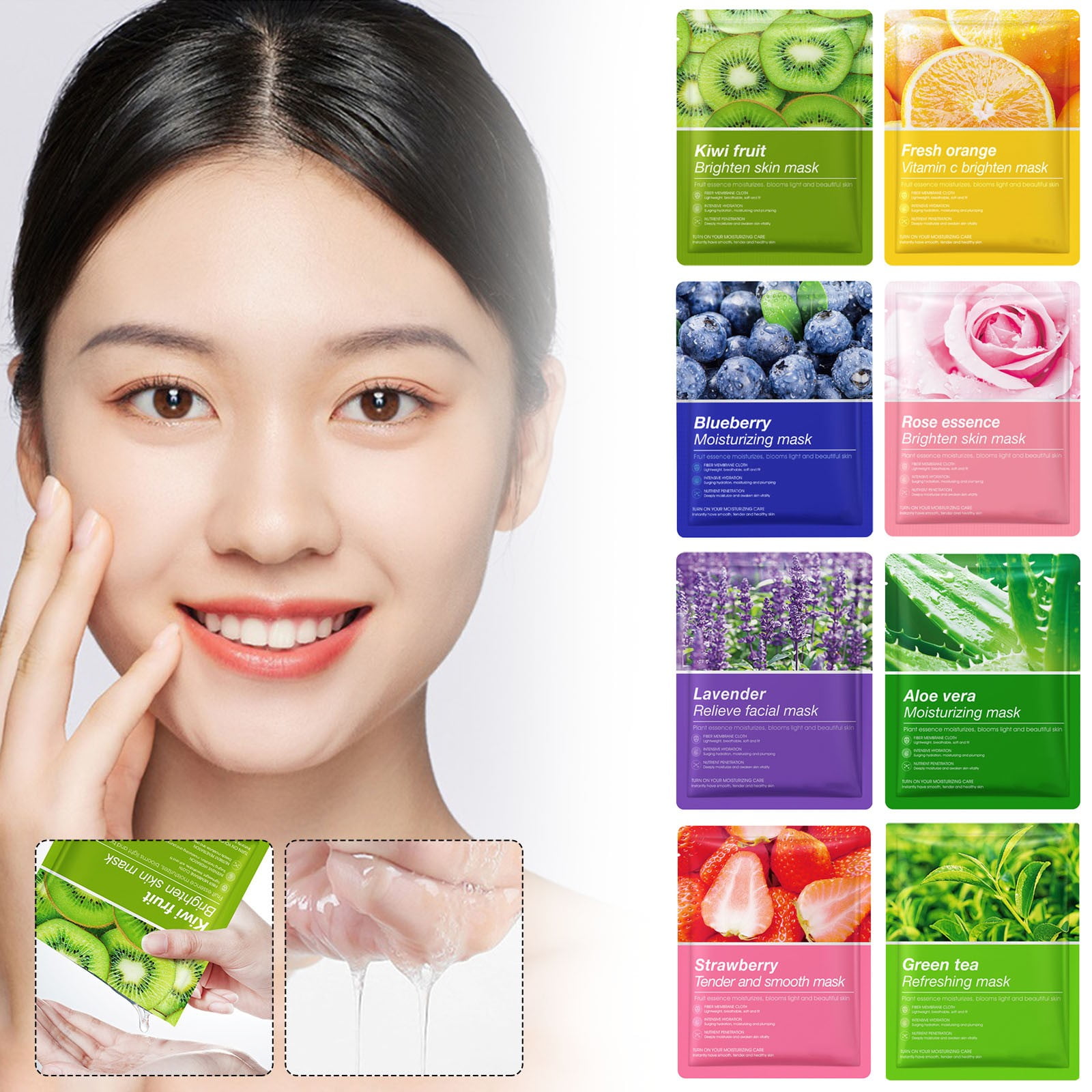 Clearance! Makeup Plant Fruit Mask Hydrating and Moisturizing F, Fenddy ...