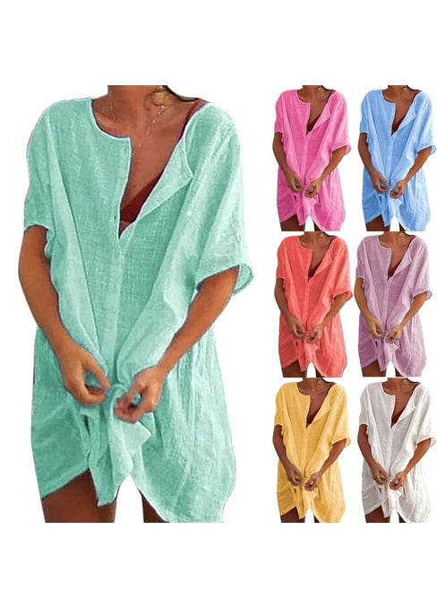 LEZMORE Women's Sheer Swim Cover Up, Long Mesh Lace Kimono Cardigan ...