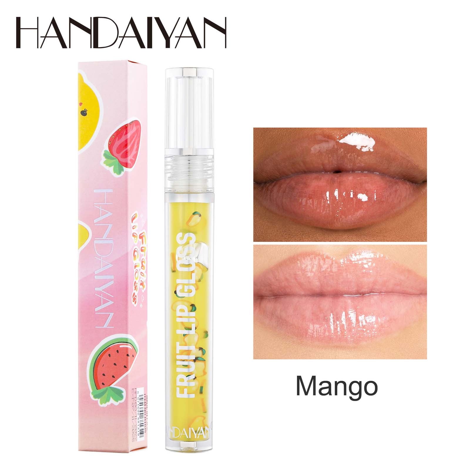 Clearance! Mcolor Fruit-Flavored Lip Gloss, Fresh Lip Glaze Transparent ...