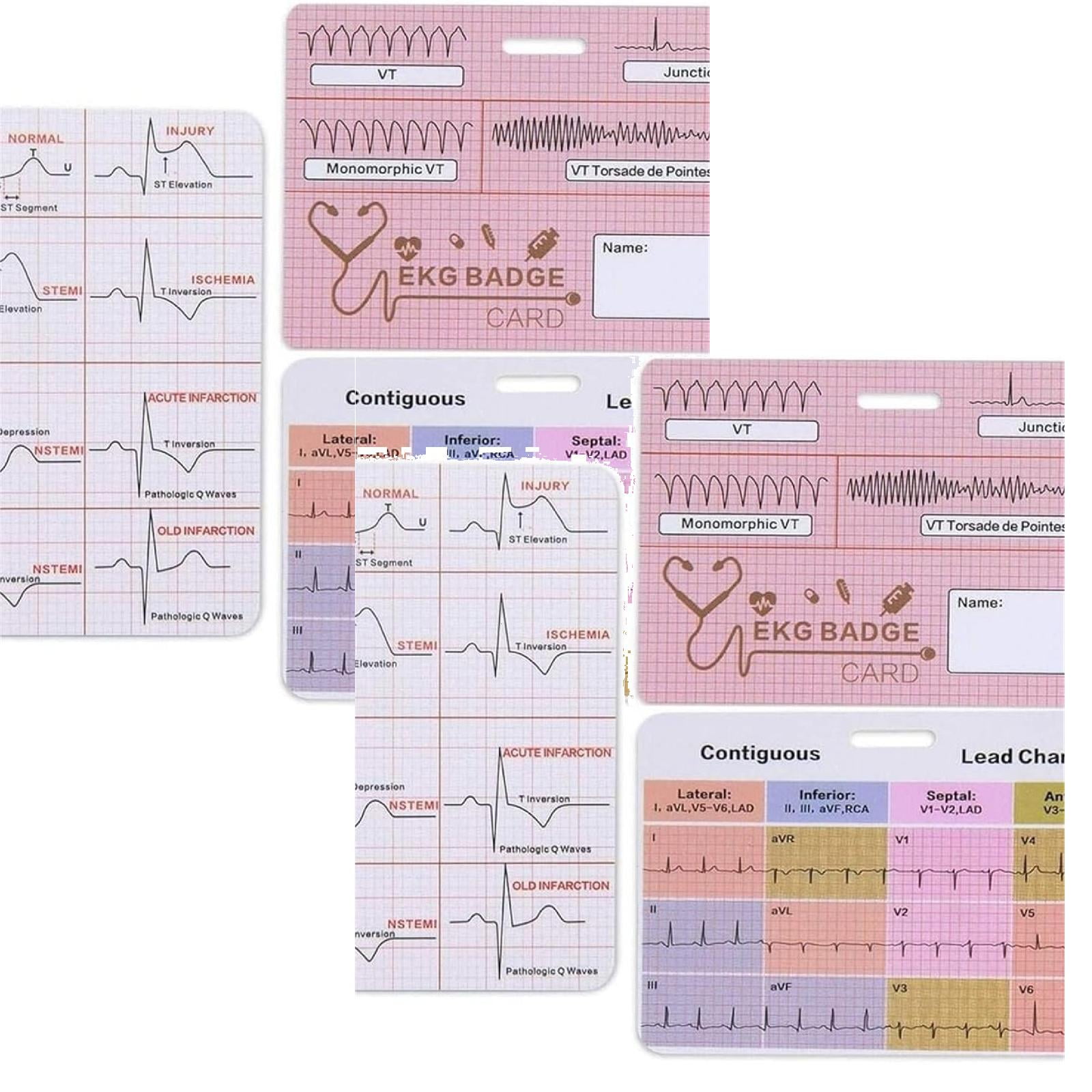 Clearance Measuring ruler under $6,EKG Badge Card 3 Card Set Stemi ...