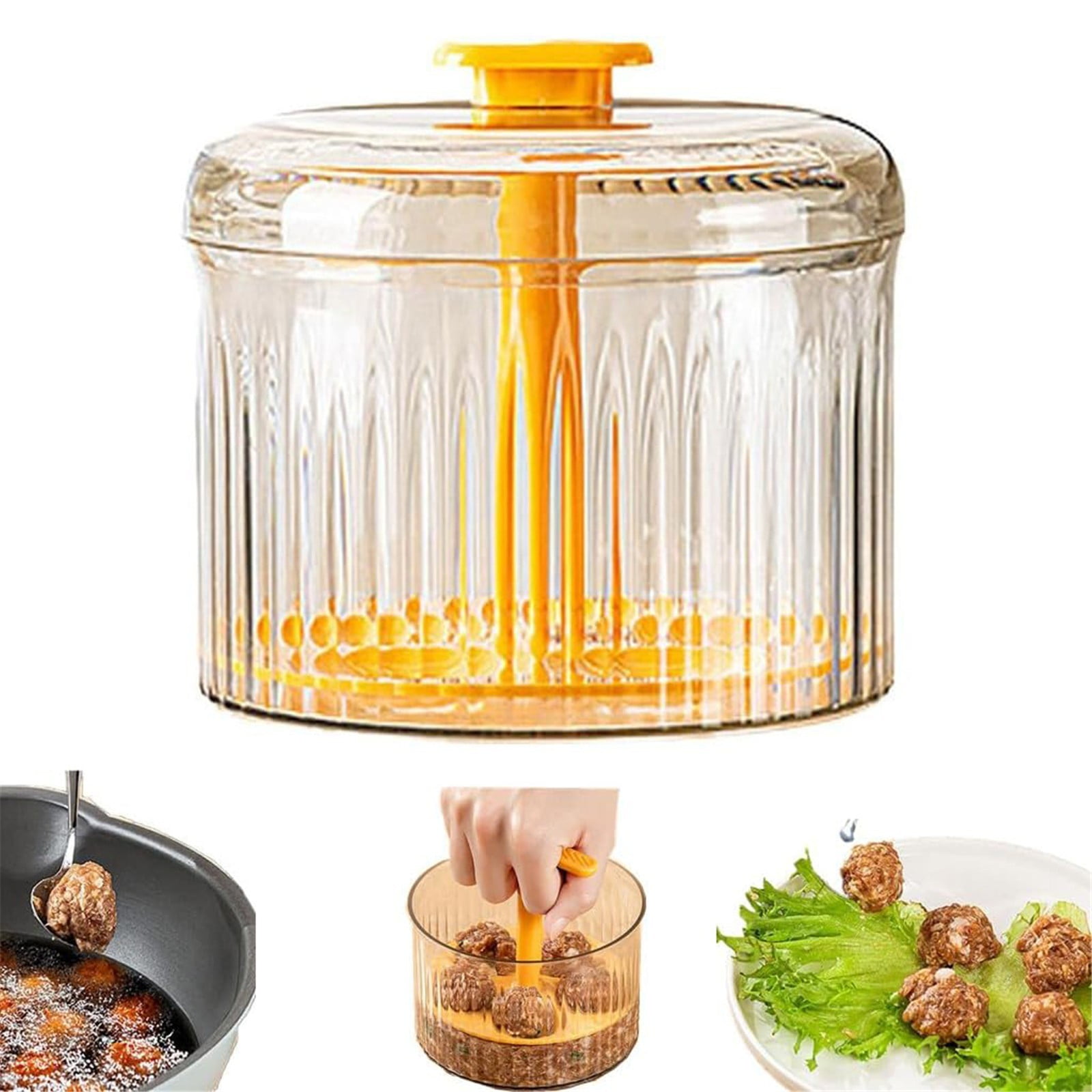 Clearance Meat Mincer under $10,Translucent Manual Meatball Maker 5 ...