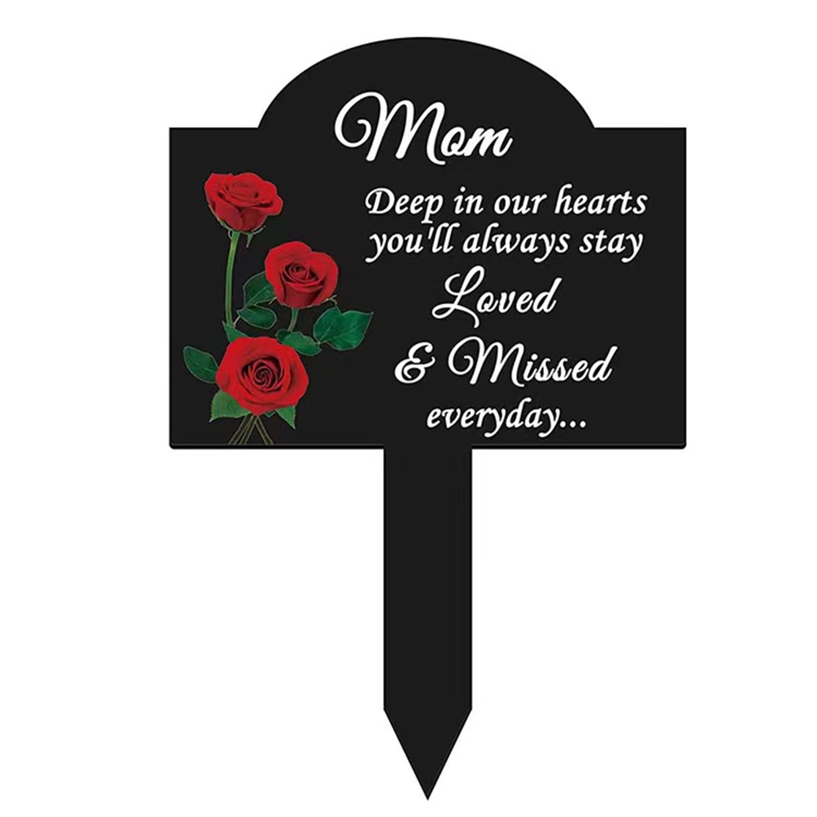 Clearance! Memorial Metal Grave Markers Cemetery Garden Stake Memorial ...