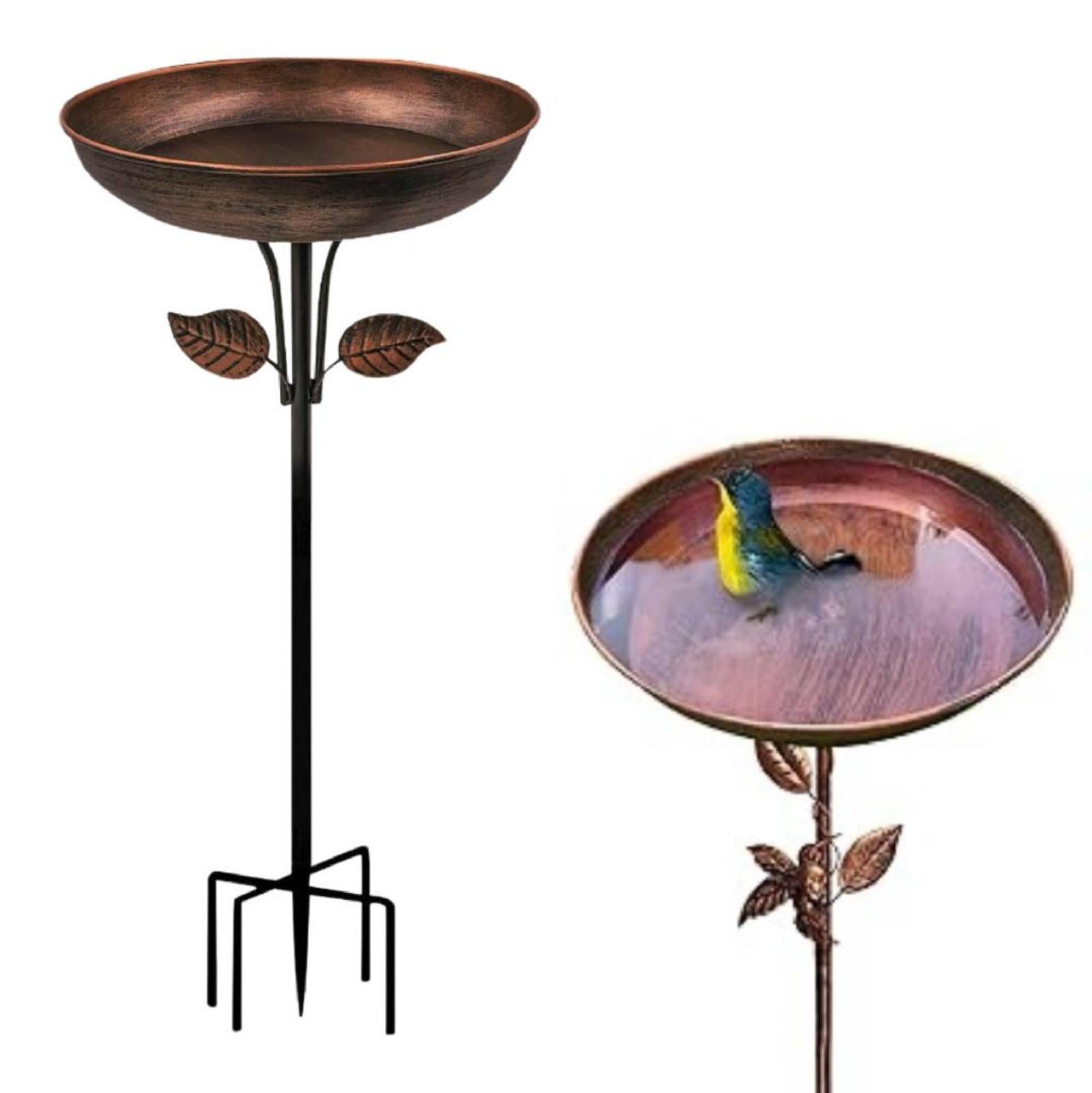 Clearance Metal Bird Bath for Outside, 36" Height Garden Birdbath ...