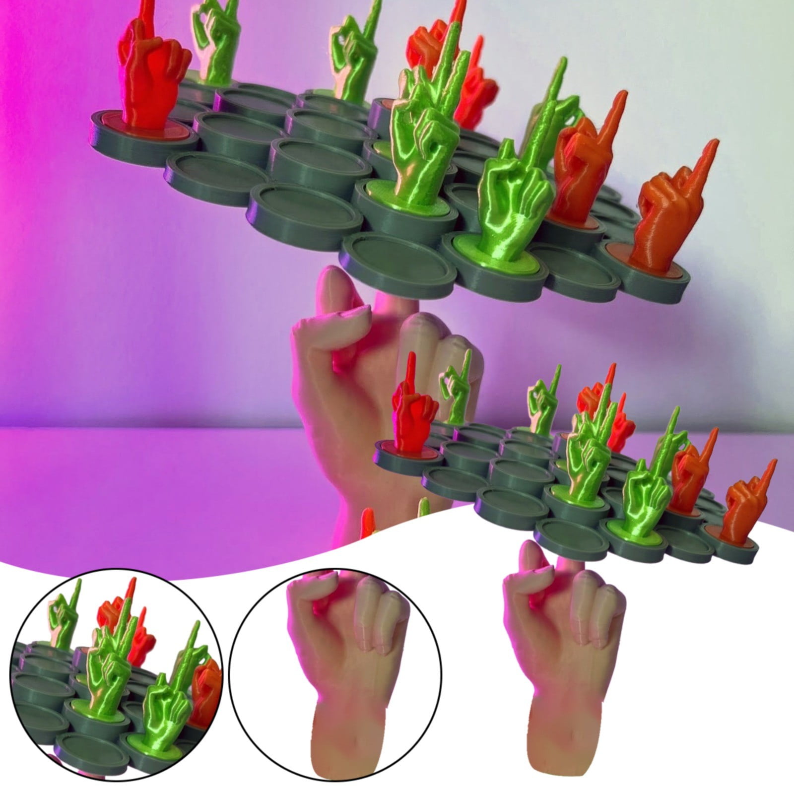 Clearance Middle Finger Game Game Stocking Stuffers Two Player Game ...