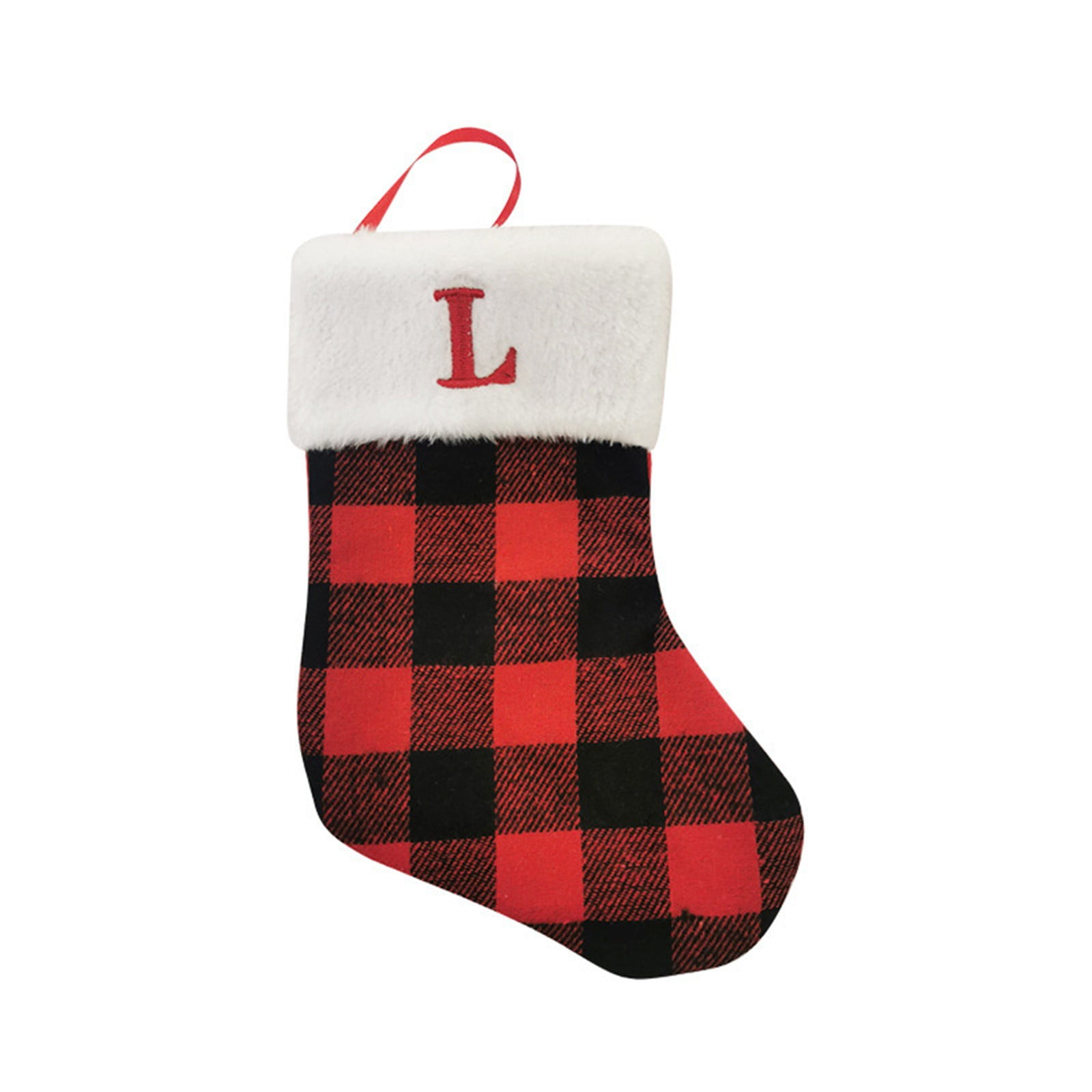 Clearance! Mini Christmas Stockings 8 Inches Little Buffalo Plaid With ...