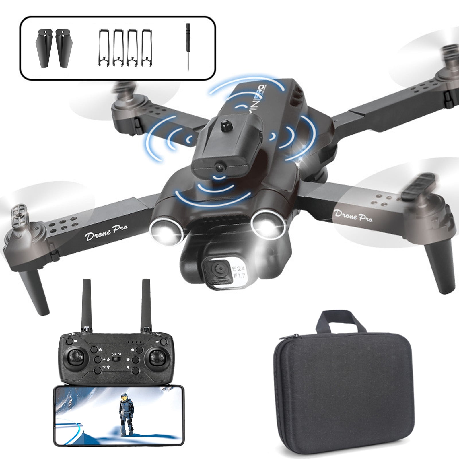 Clearance Mini Drone with Camera - Foldable Drone for beginners with ...