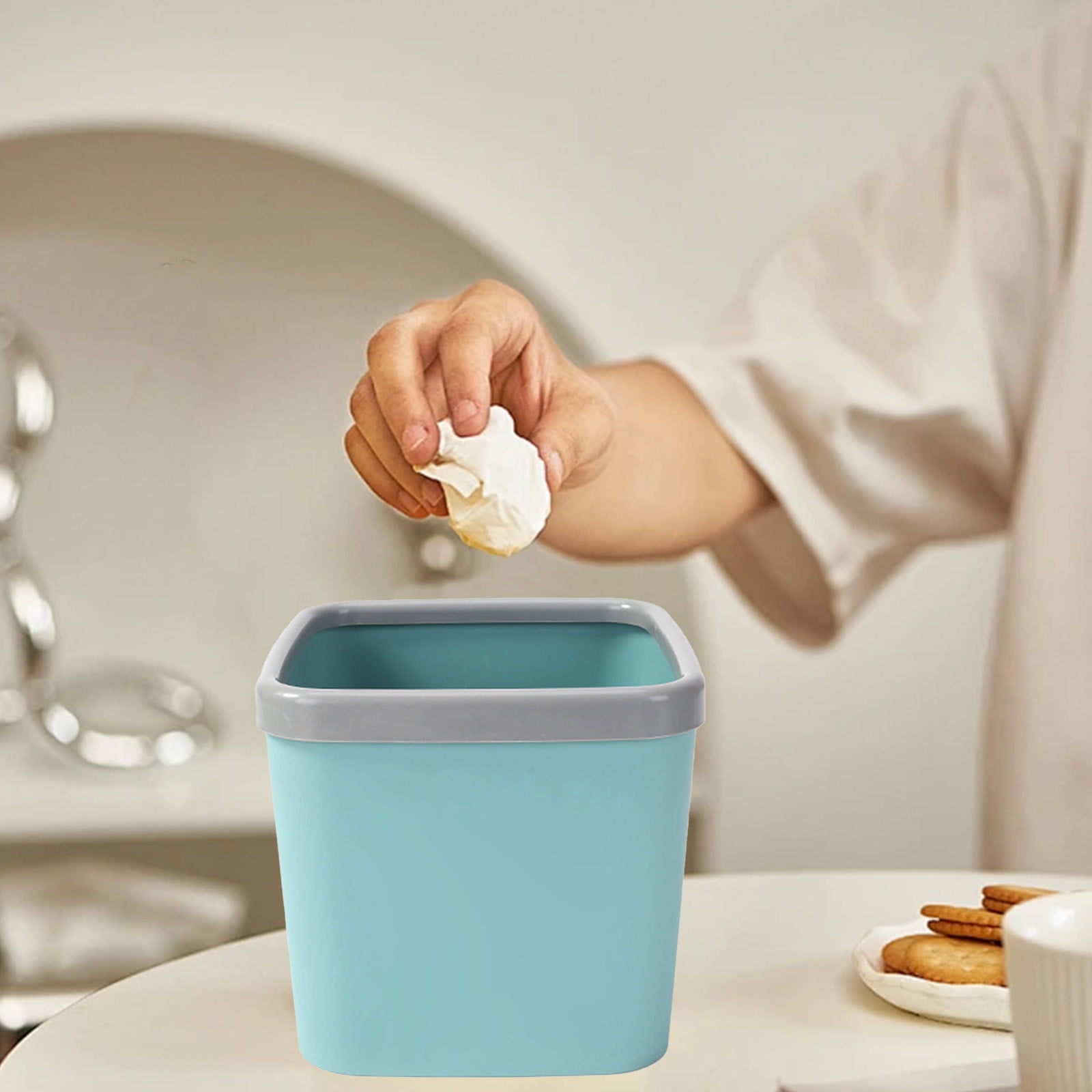 Savings Mini Garbage Cans for Desk Desktop Trash Can,Countertop Trash ...