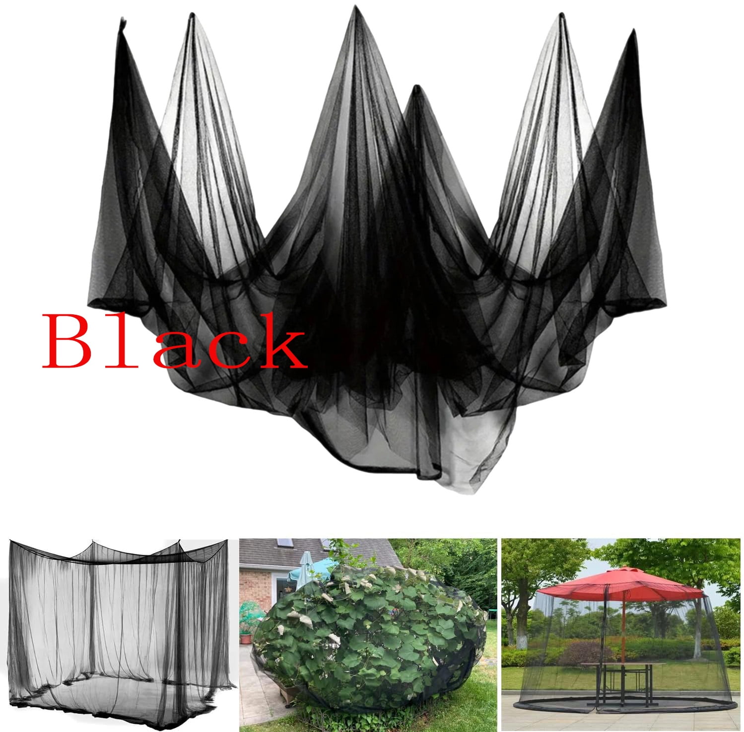 Clearance Mosquito Netting Garden Mesh Netting,95x159in Reusable ...