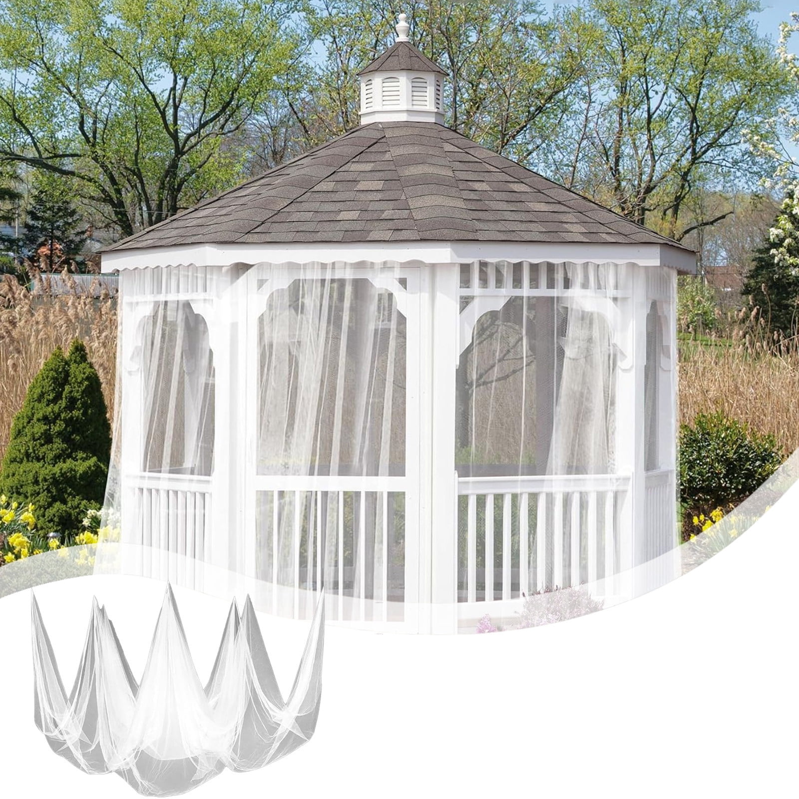 Clearance Mosquito Netting for Patio,90" x 157" Garden Mesh Netting,Fly ...